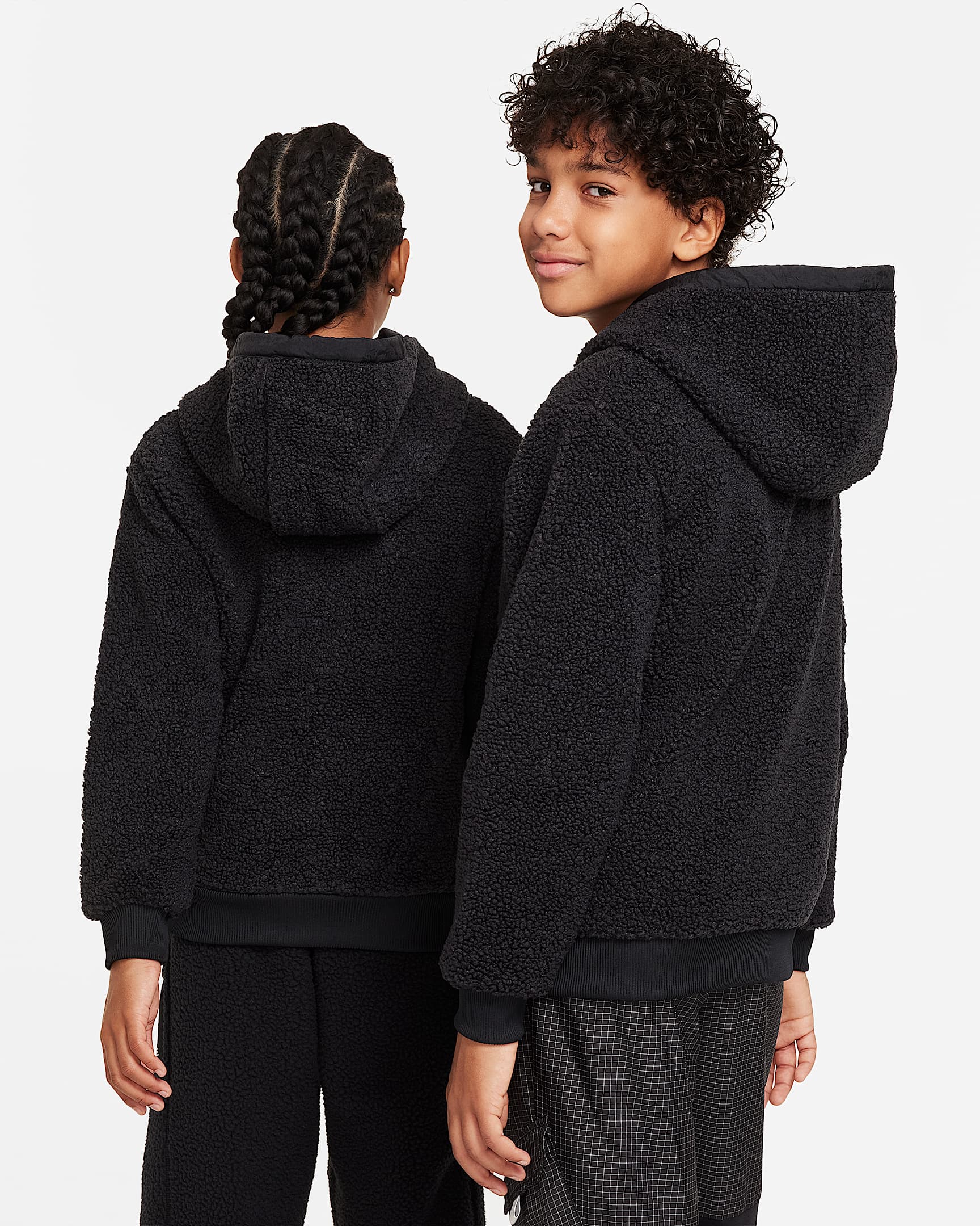 Nike Sportswear Club Fleece Older Kids' Full-Zip Winterized Hoodie. Nike LU