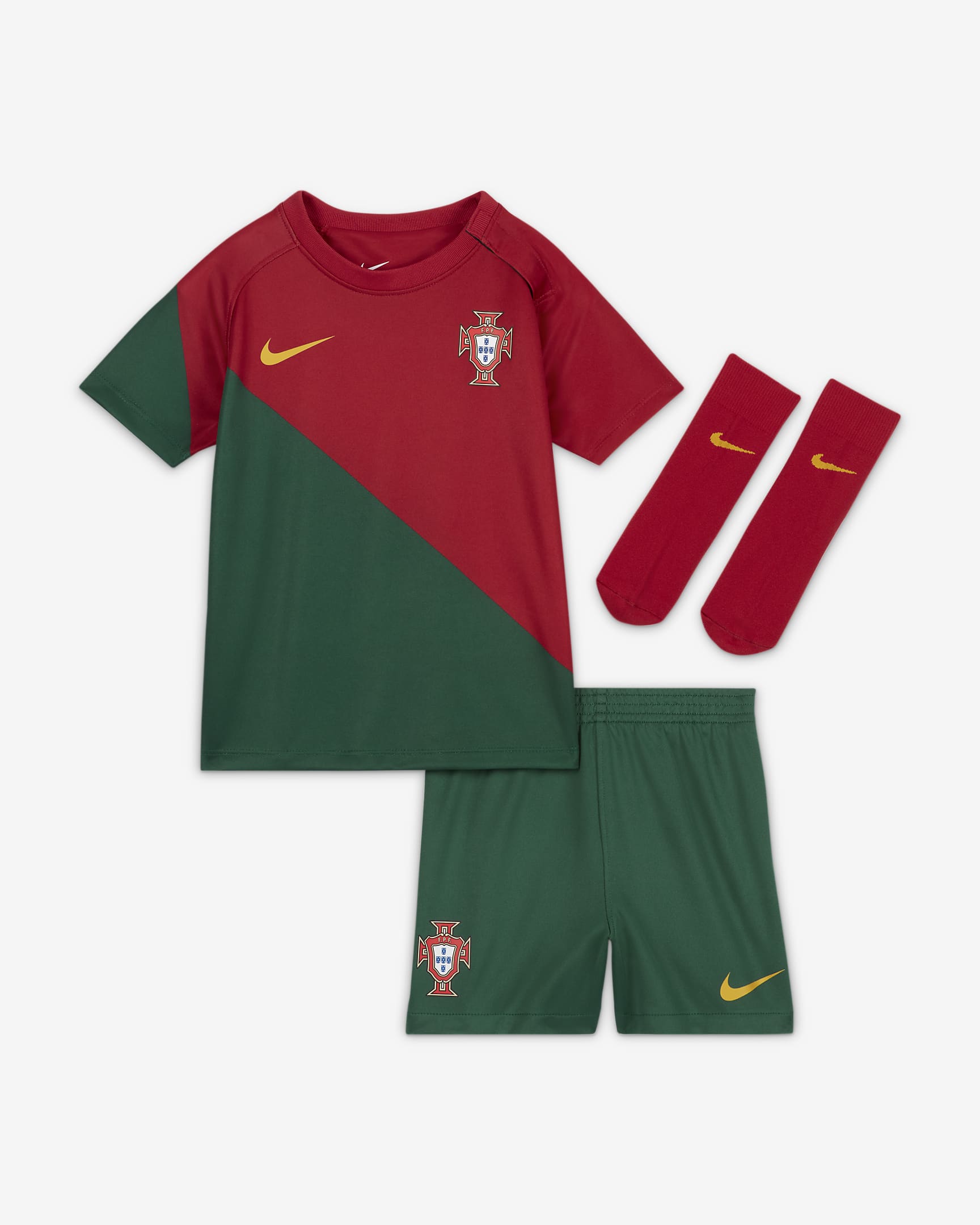 Portugal 2022/23 Home Baby/Toddler Football Kit. Nike DK