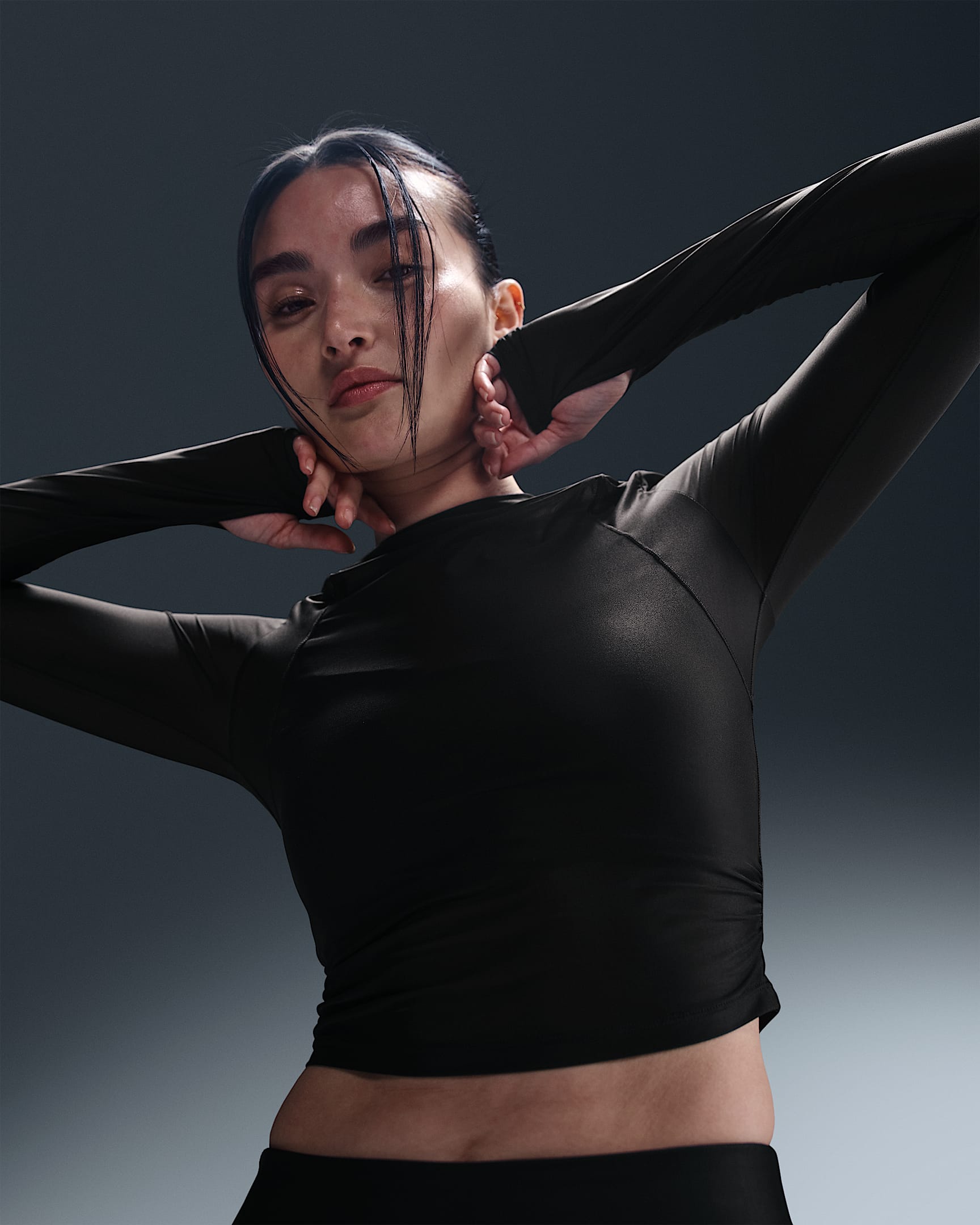 Nike Zenvy Women's Dri-FIT Long-Sleeve Sheer Top. Nike PH