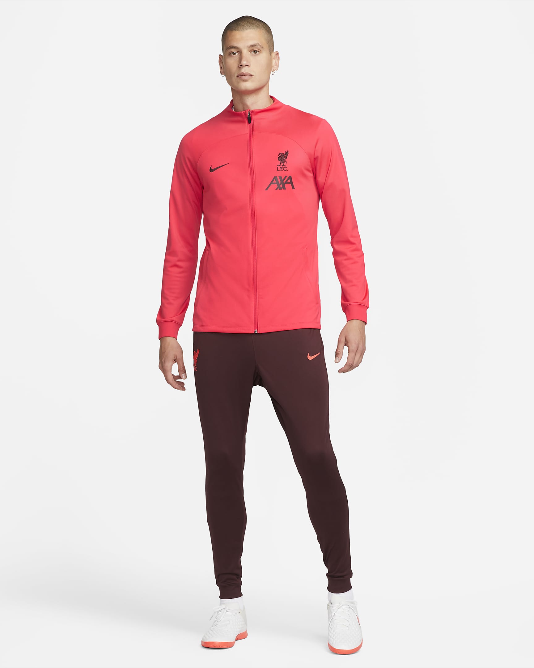 Liverpool F.C. Strike Men's Nike Dri-FIT Football Tracksuit Jacket. Nike SI