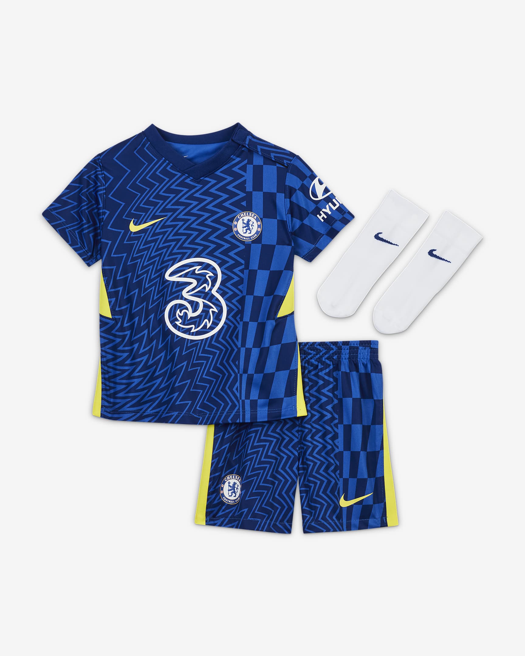 Chelsea F.C. 2021/22 Home Baby & Toddler Football Kit. Nike SI