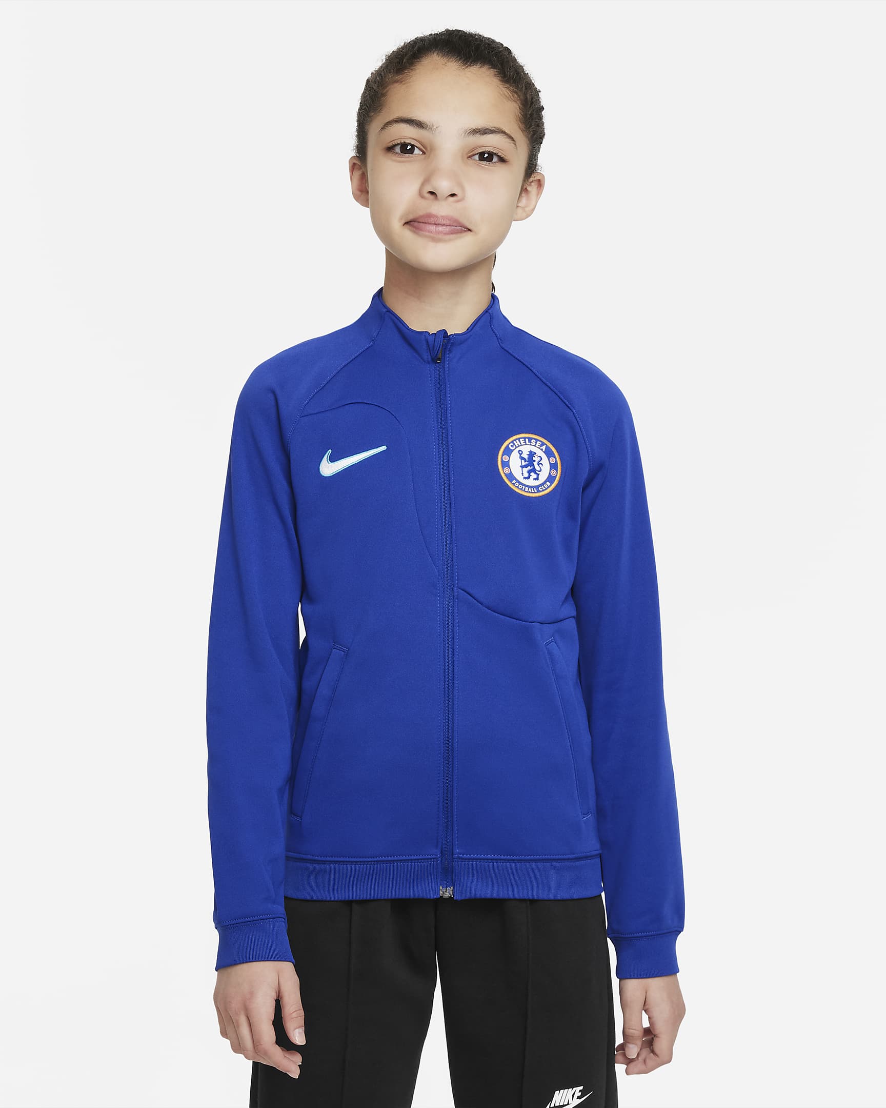 Chelsea F.C. Academy Pro Older Kids' Nike Football Jacket. Nike LU