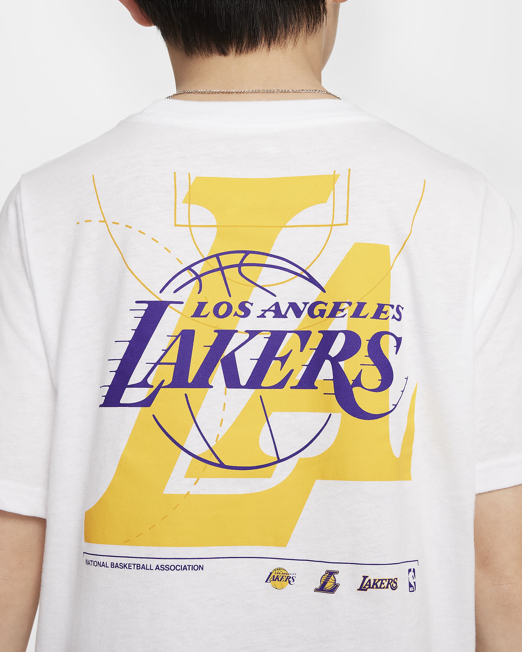 T-shirt Los Angeles Lakers Essential Nike NBA – Ragazzo. Nike IT