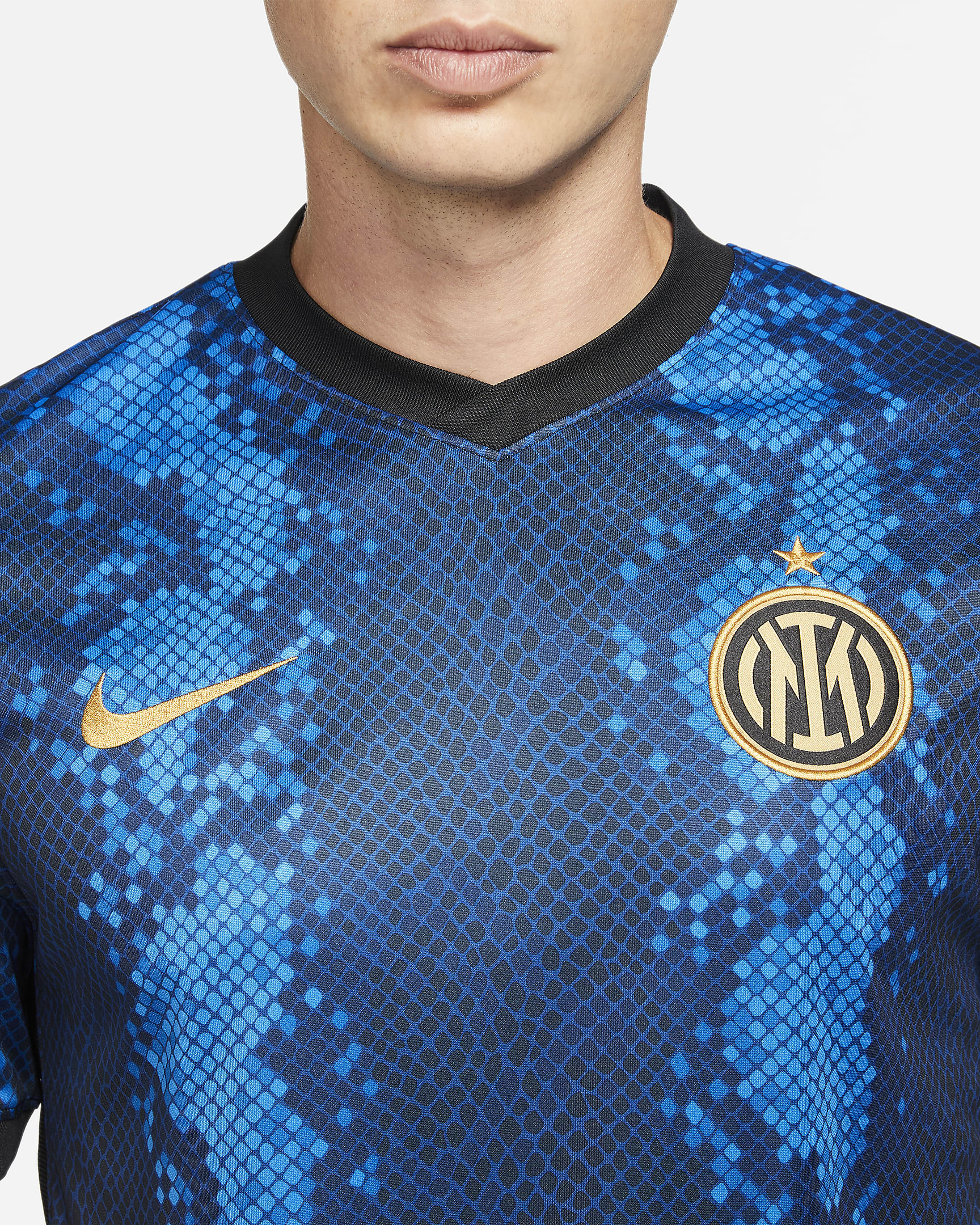 Inter Milan 2021/22 Stadium Home Men's Nike Dri-FIT Football Shirt. Nike IE