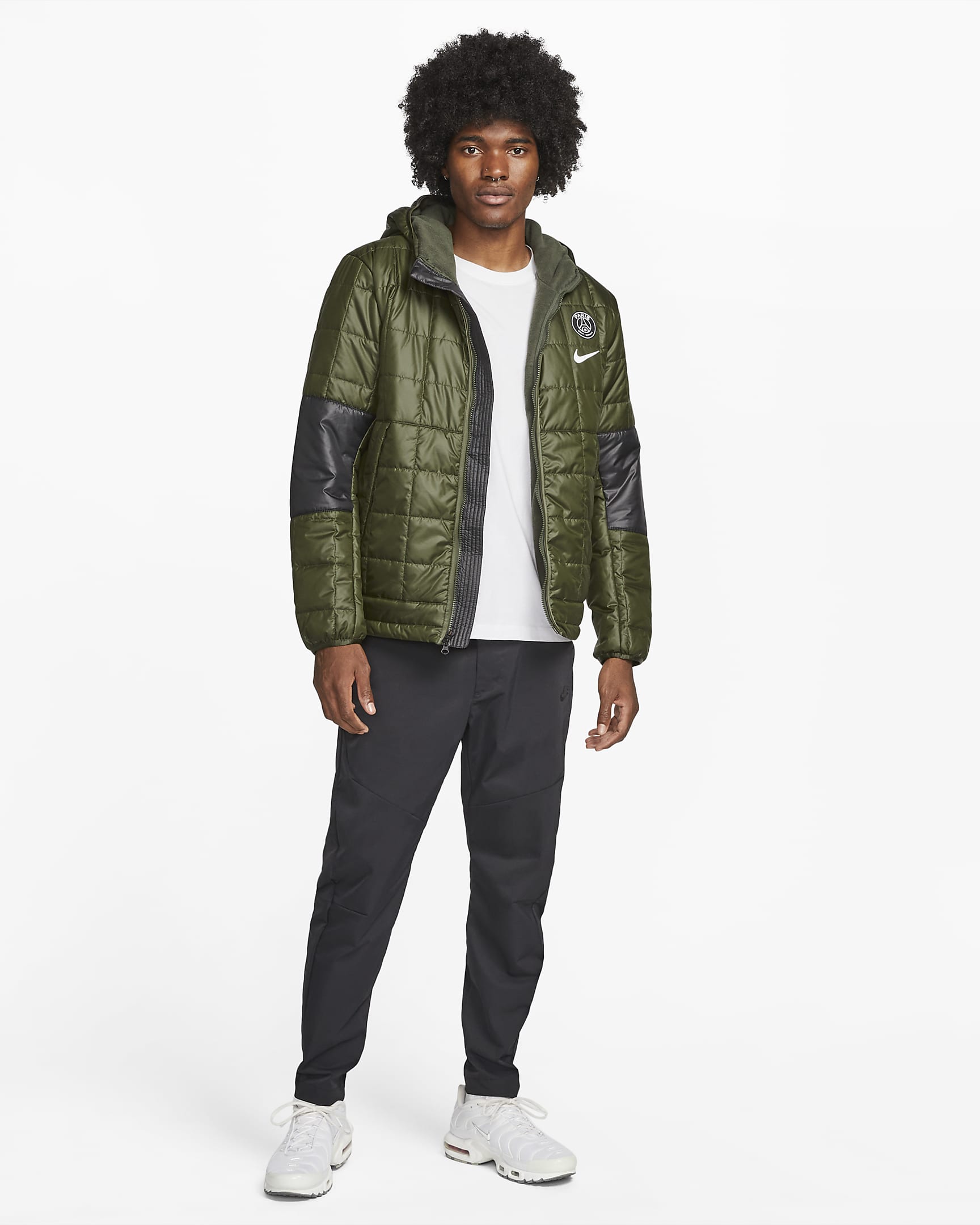 Paris Saint-Germain Men's Fleece-Lined Hooded Jacket. Nike HR