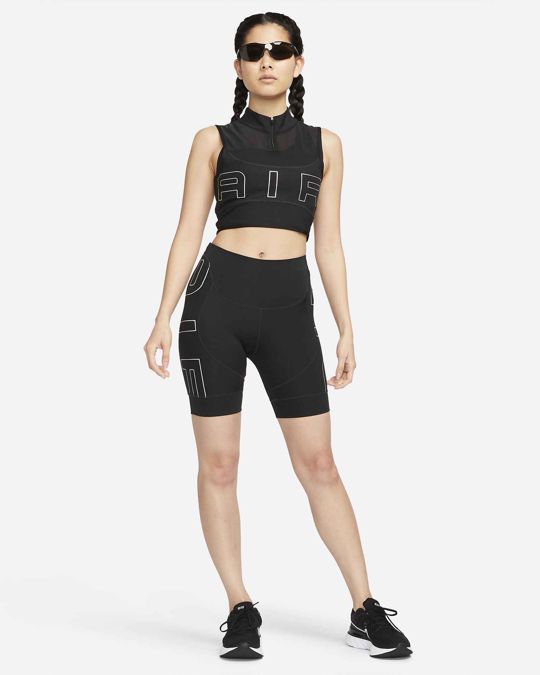 Nike Air Dri-FIT Women's 1/4-Zip Running Crop Top. Nike MY