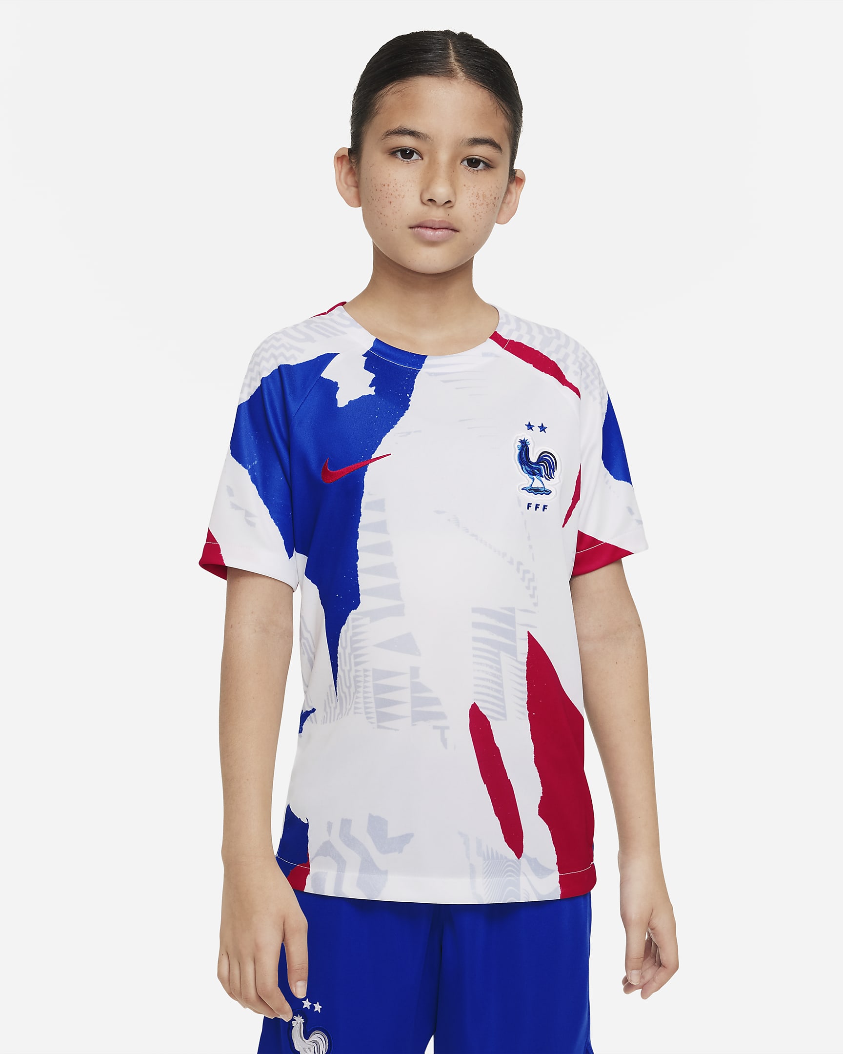 FFF Academy Pro Older Kids' Nike Dri-FIT Pre-Match Football Top. Nike IL