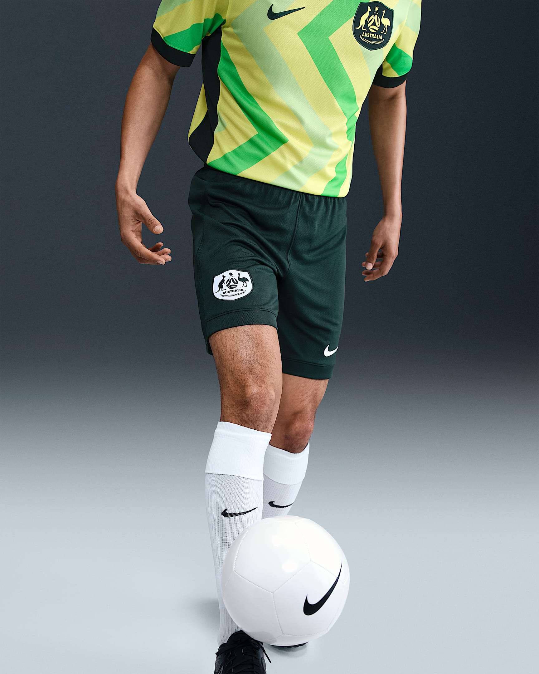 Short de foot replica Nike Dri-FIT Australie 2025/26 Stadium Domicile ...