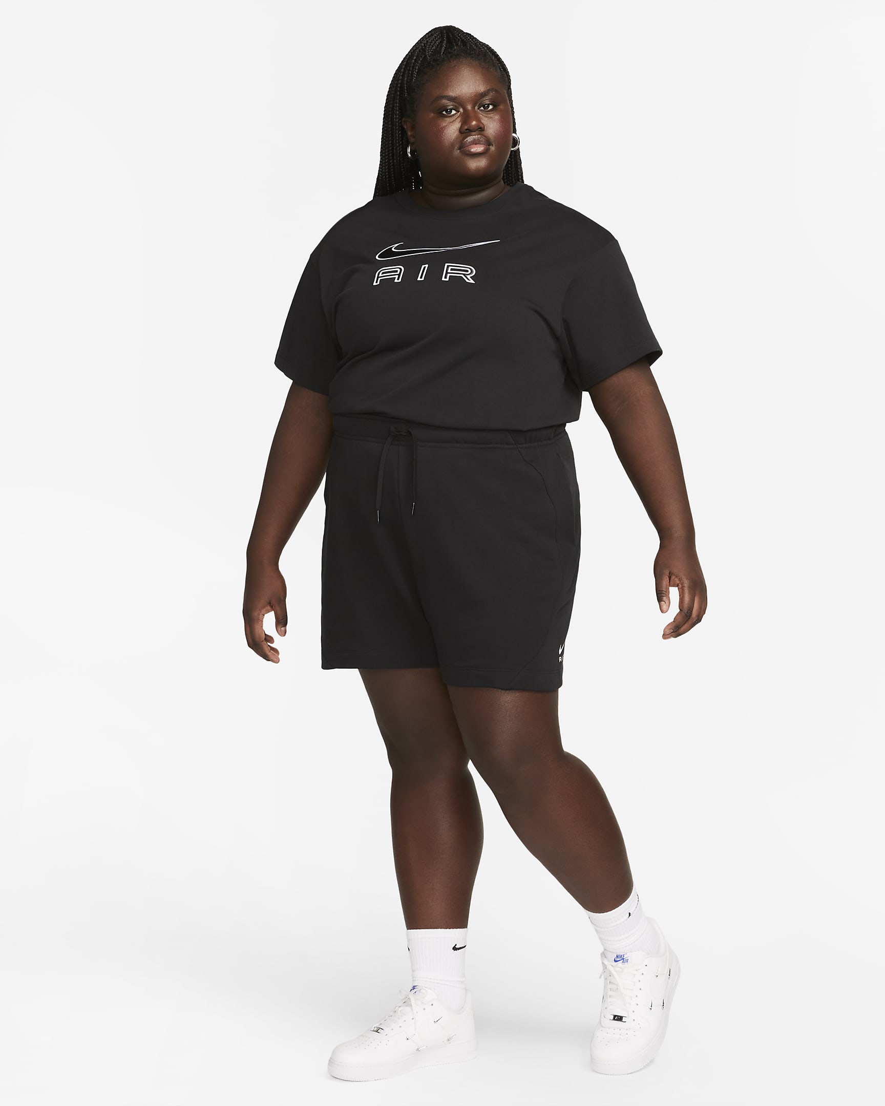 Nike Air Women's Mid-Rise Fleece Shorts (Plus Size). Nike NZ Nike Air Women's Mid-Rise Fleece Shorts (Plus Size). Nike NZ