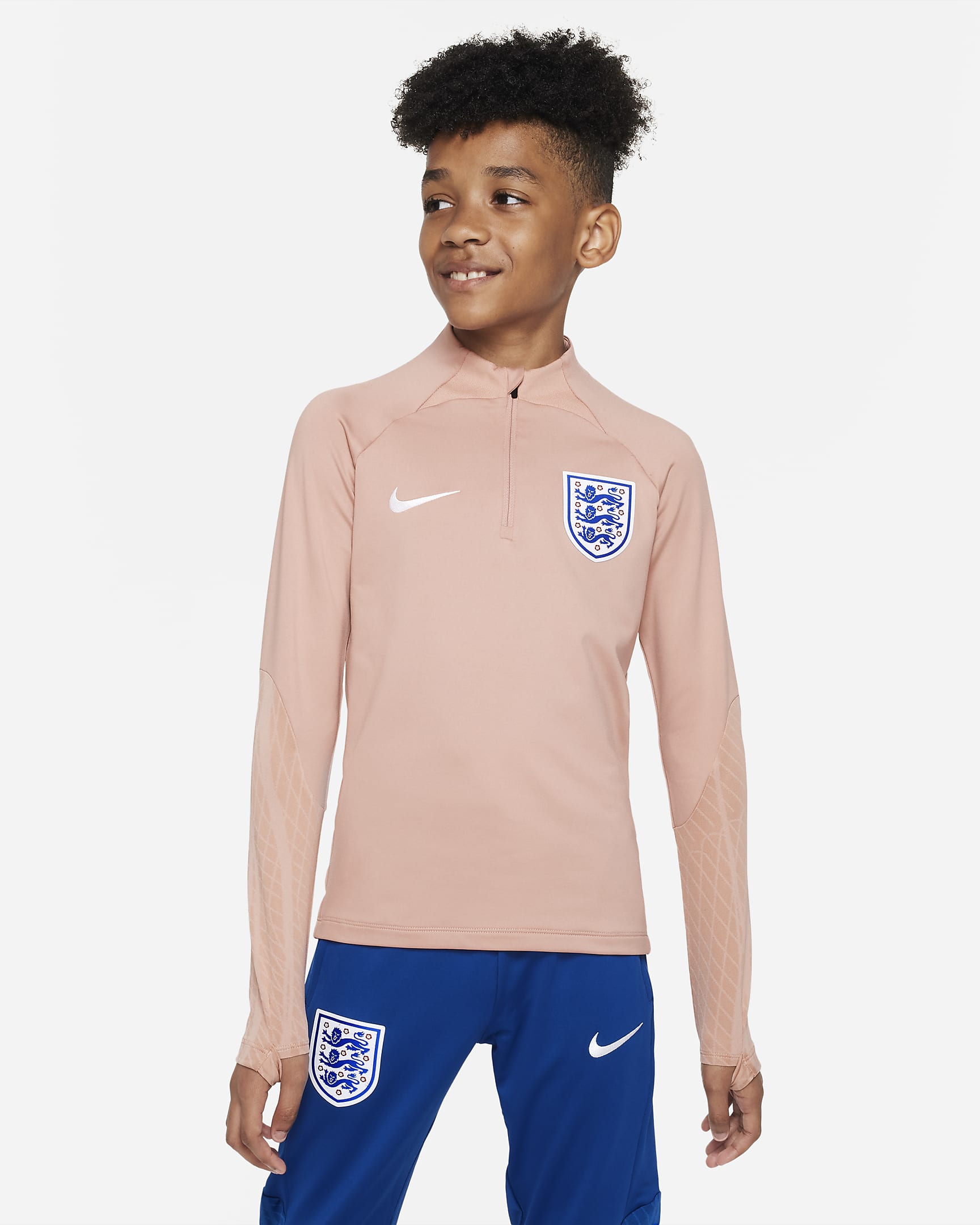 England Strike Older Kids' Nike Dri-FIT Football Drill Top. Nike BG