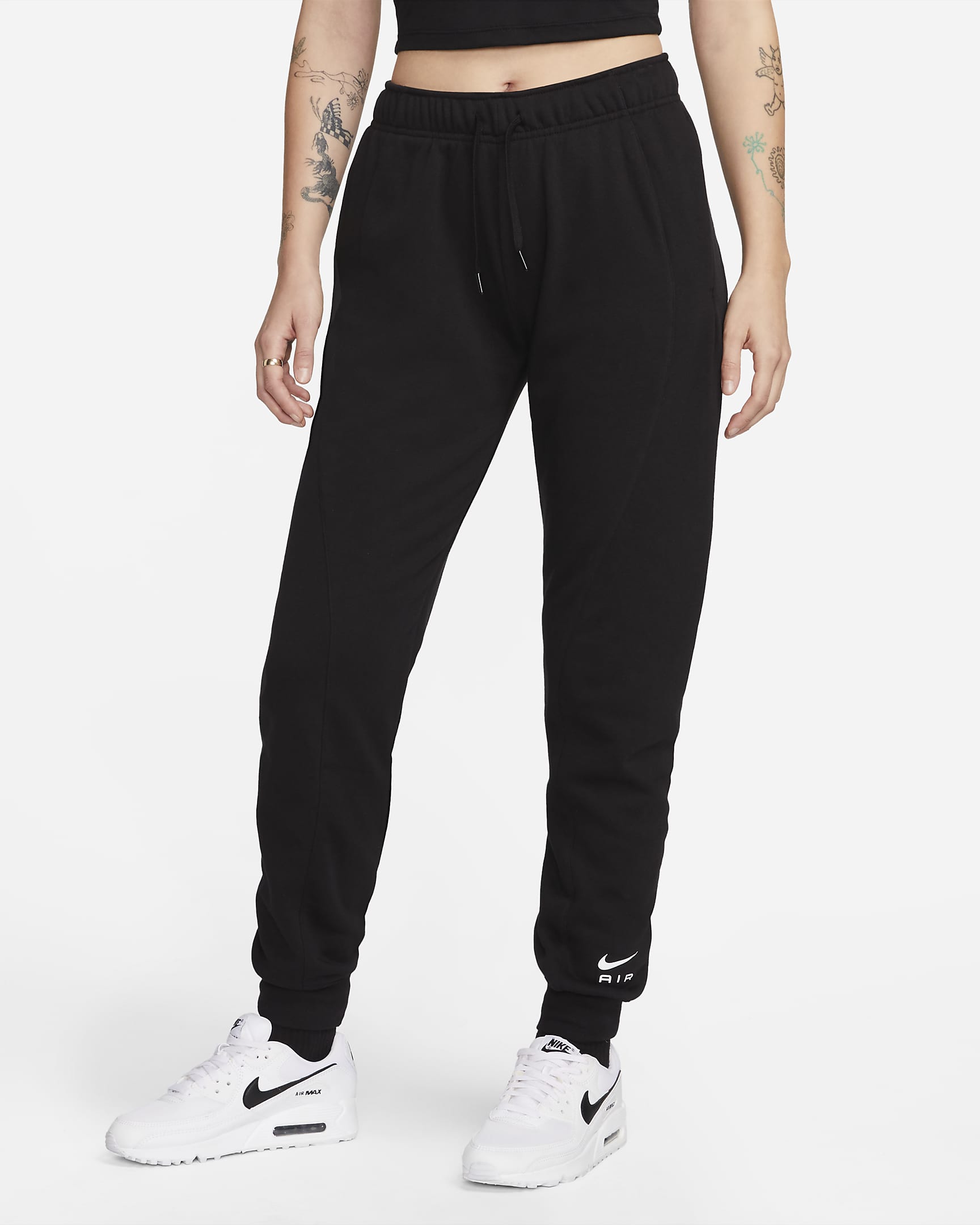 Nike Air Fleece Jogginghose Mit Mittelhohem Bund Für Damen Nike At