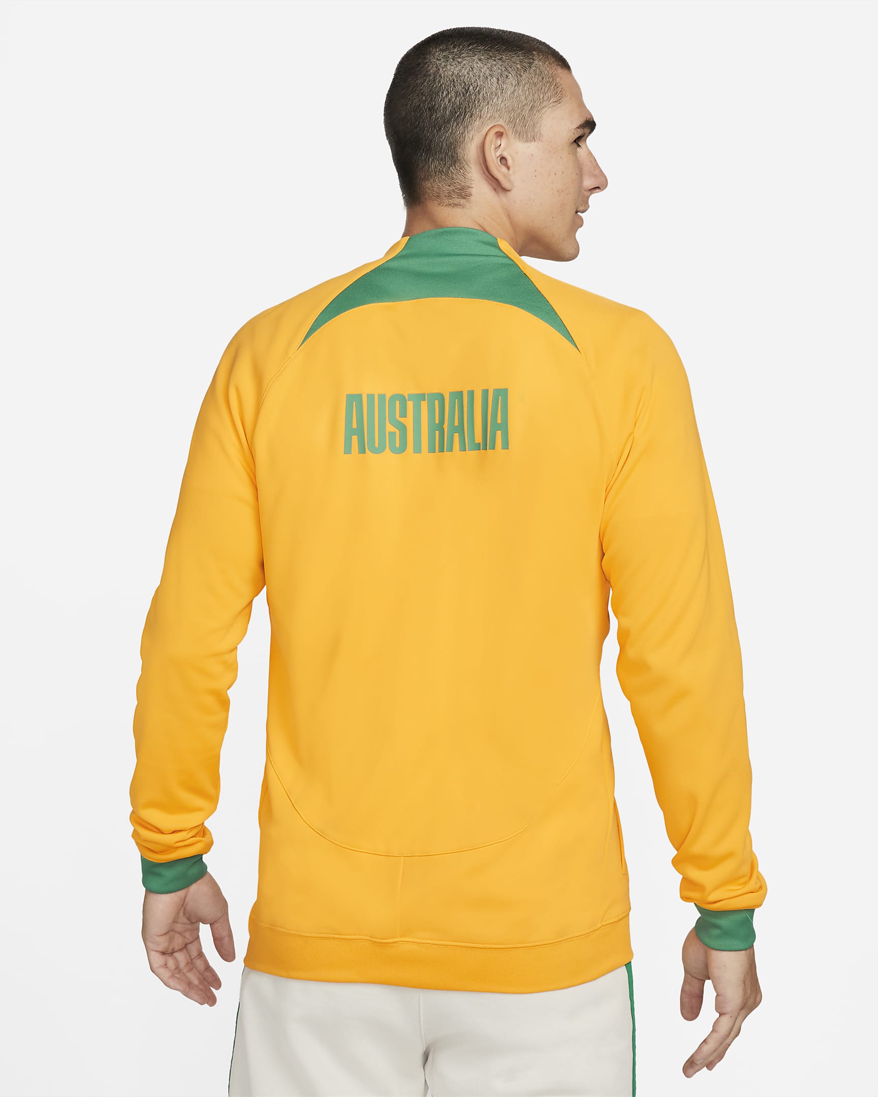 Australia Academy Pro Men's Knit Football Jacket. Nike UK