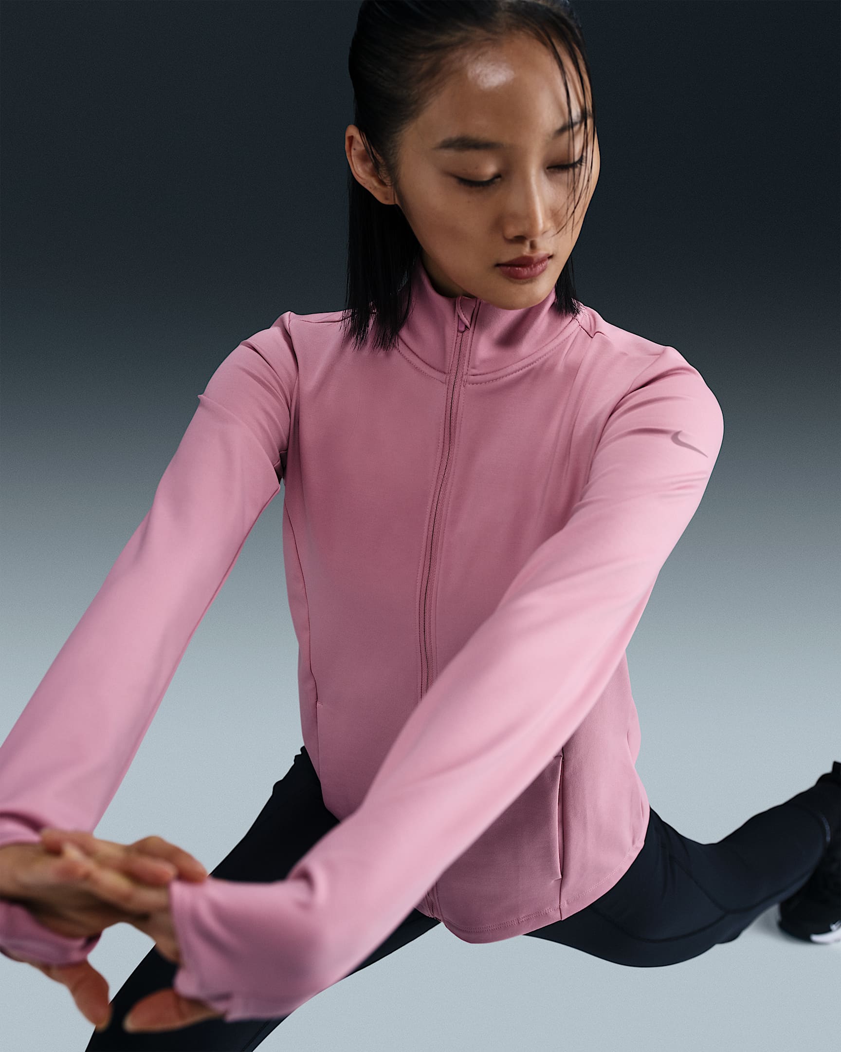 Nike One Women's Dri-FIT Full-Zip Mid Layer. Nike MY