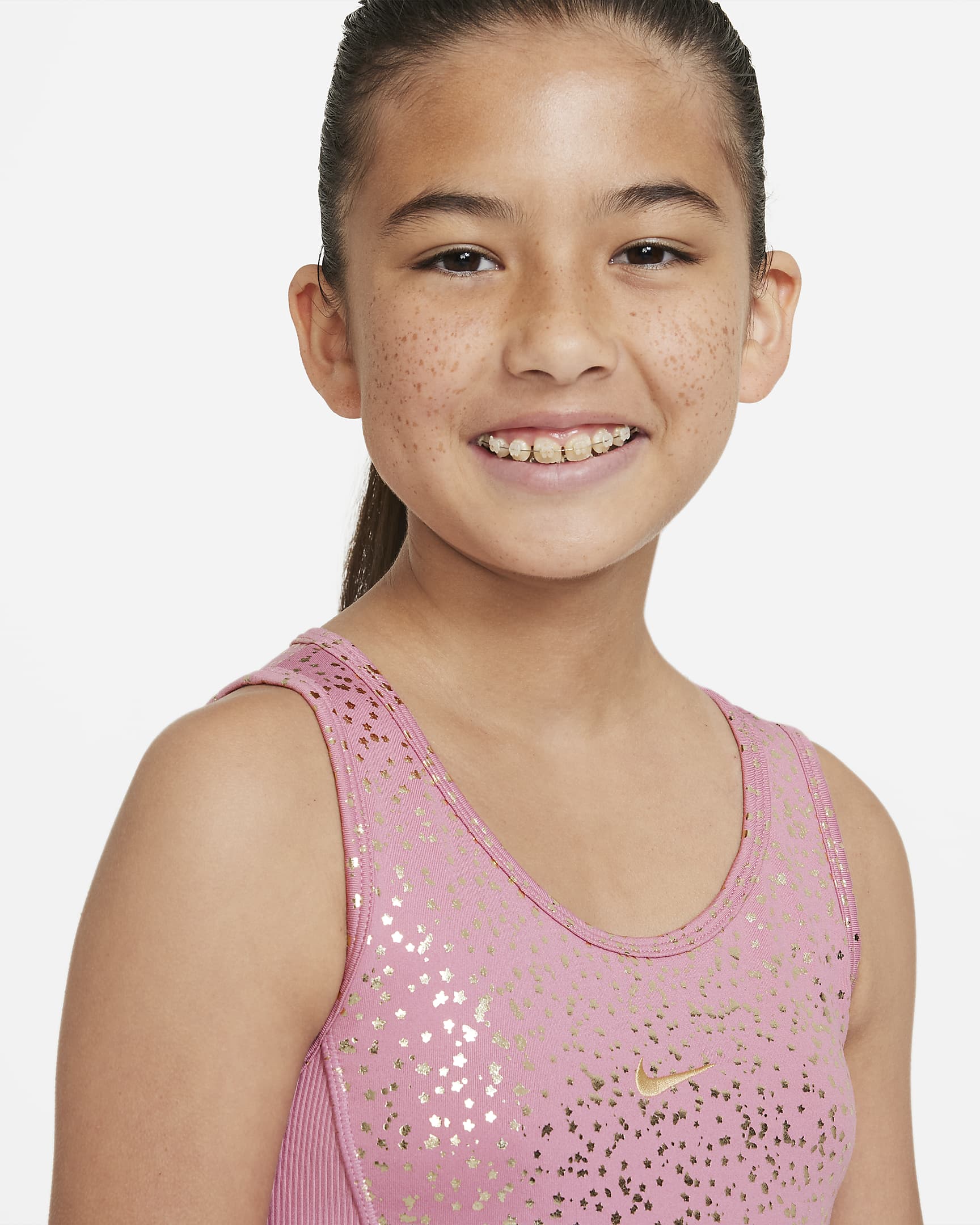 Nike Dri-FIT One Older Kids' (Girls') Crop Tank. Nike BE