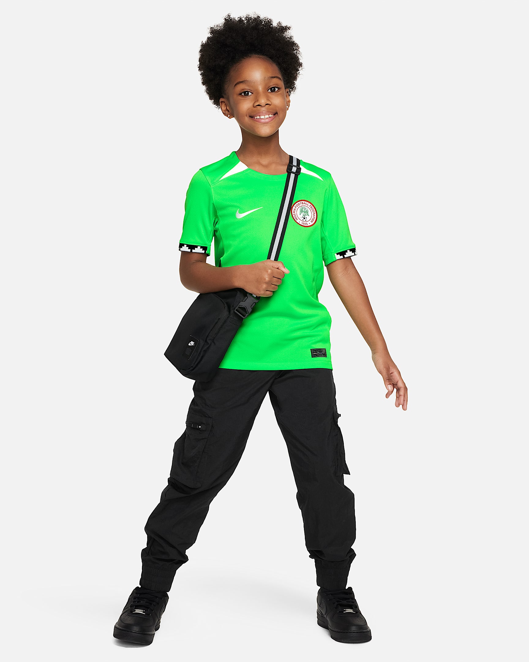 Nigeria 2023 Stadium Home Older Kids' Nike Dri-FIT Football Shirt. Nike UK