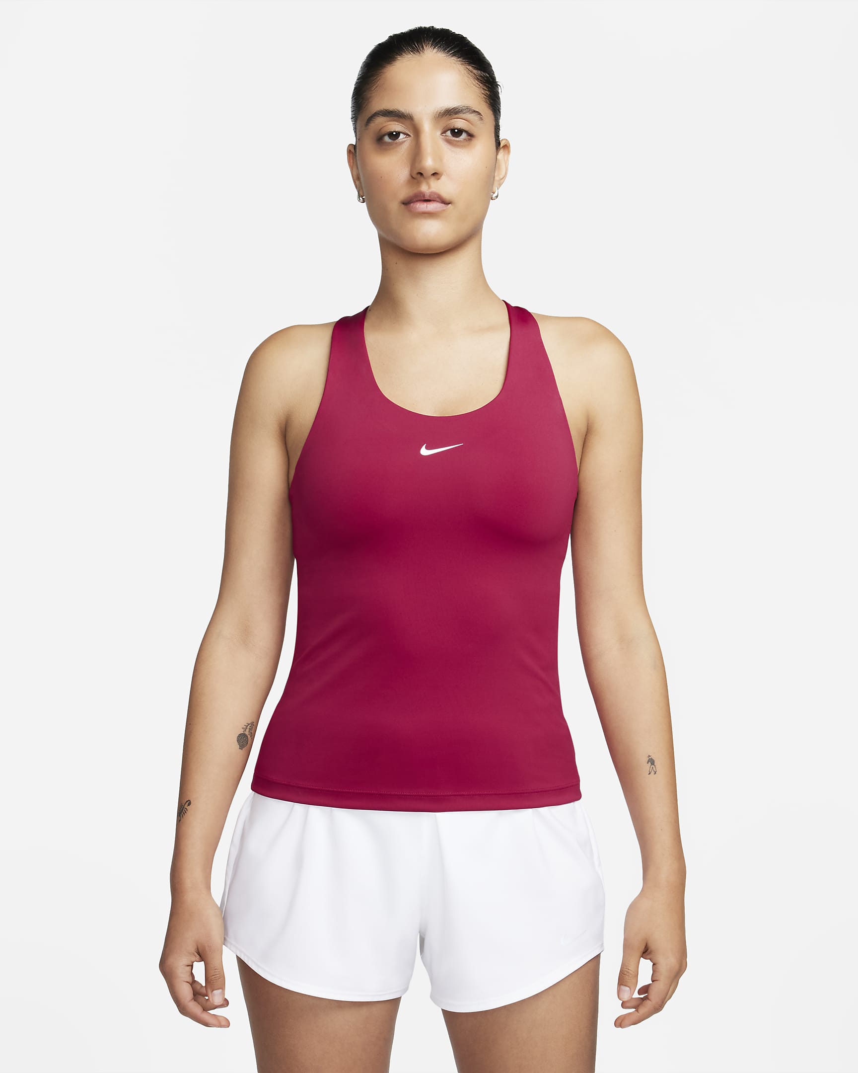 Canotta Con Bra Imbottito A Sostegno Medio Nike Swoosh Donna Nike It