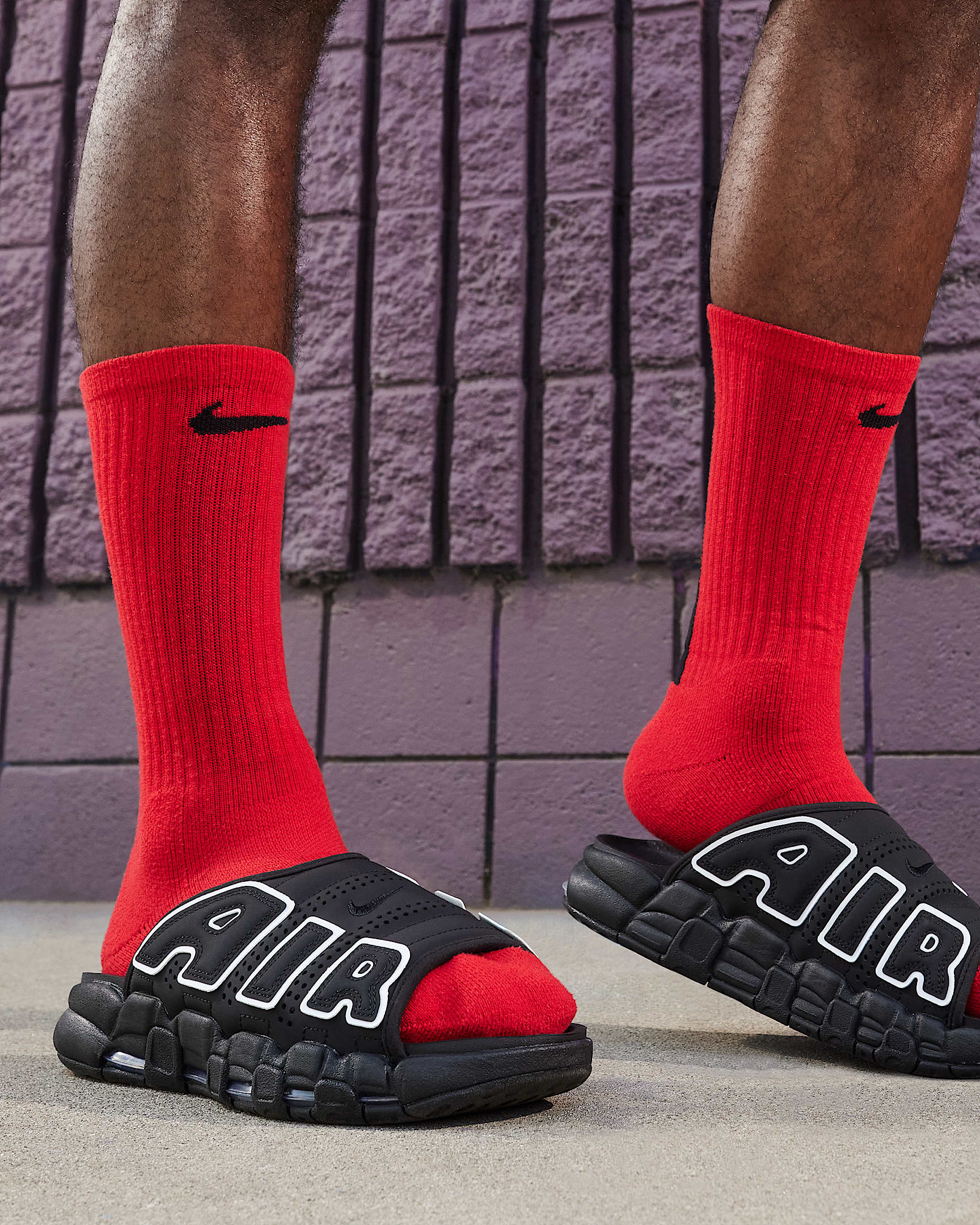 Nike Air More Uptempo Men s Slides Nike HU Nike Air More Uptempo Men s Slides Nike HU