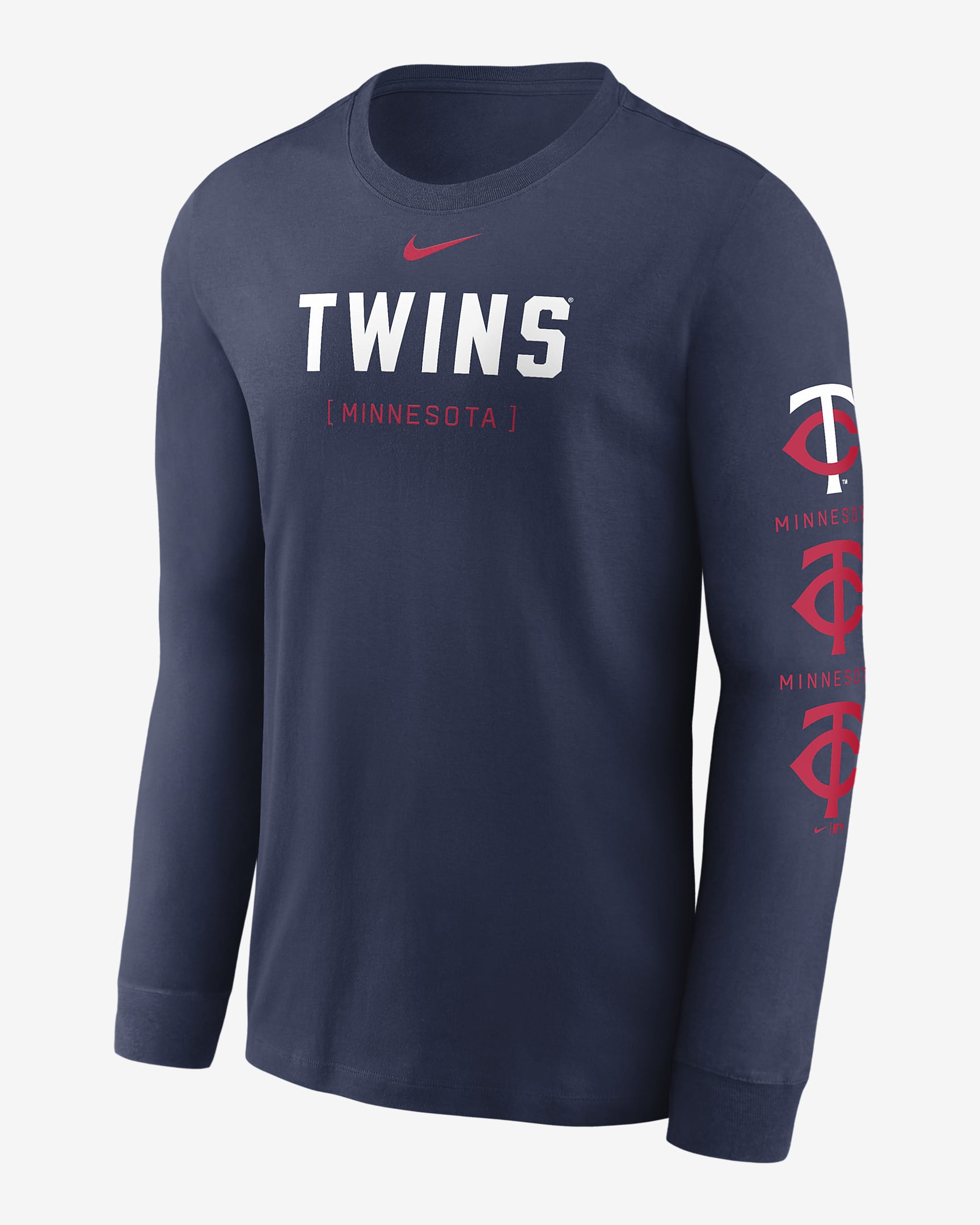 Minnesota Twins Repeater Men's Nike MLB Long-Sleeve T-Shirt. Nike.com