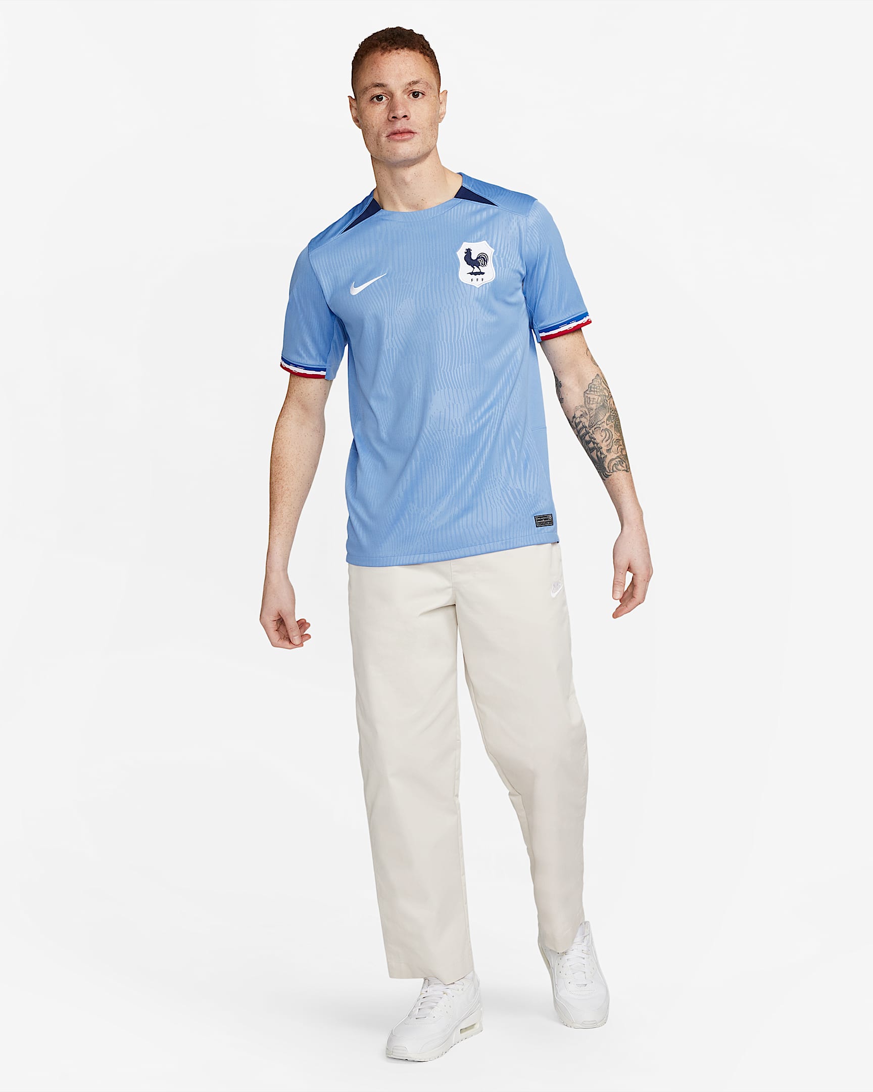 Fotbollströja FFF 2023 Stadium (hemmaställ) Nike Dri-FIT för män. Nike SE