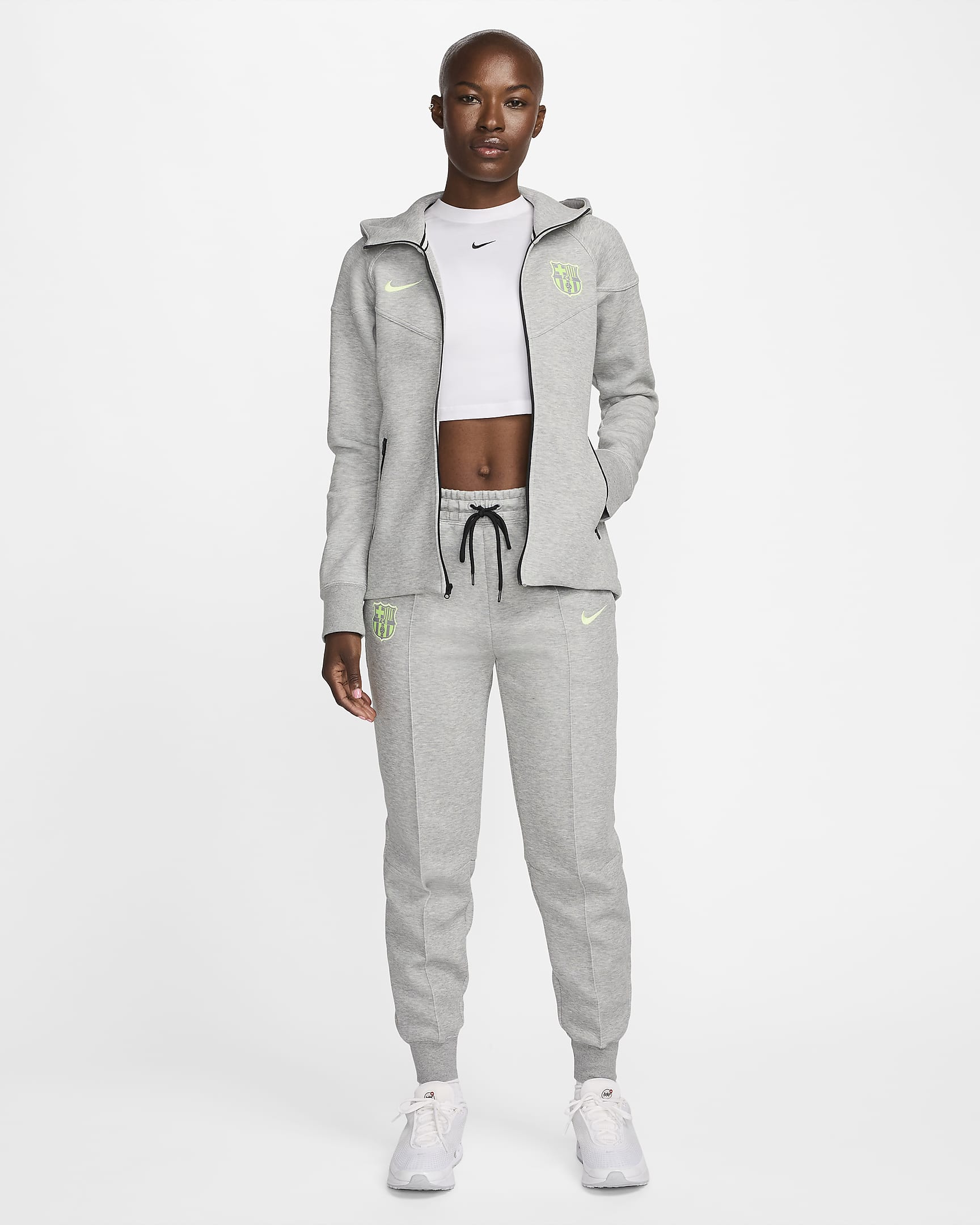 Sweat à Capuche Et Zip Nike Football Fc Barcelona Tech Fleece