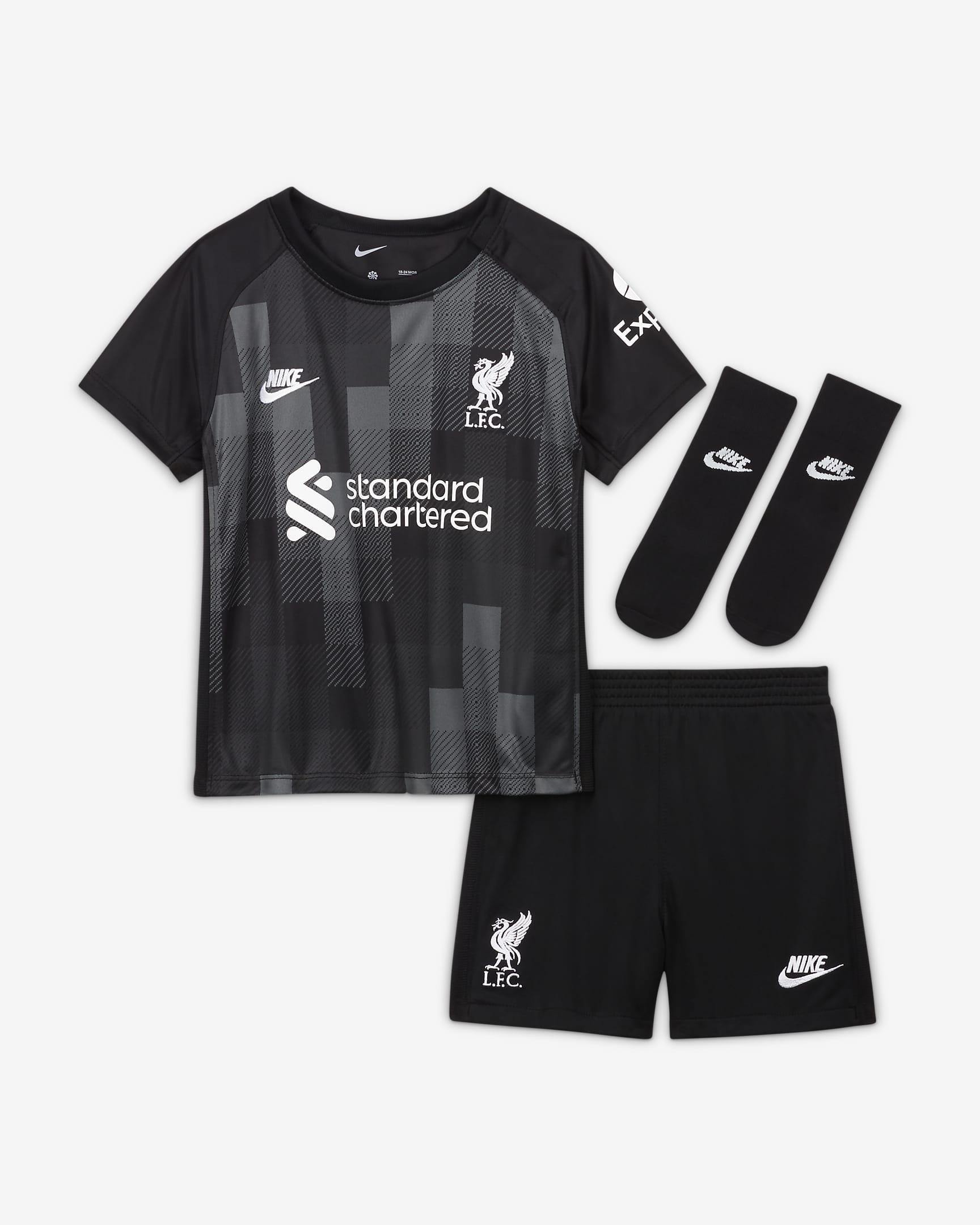 Liverpool FC 2021/22 Goalkeeper futballszett babáknak. Nike HU