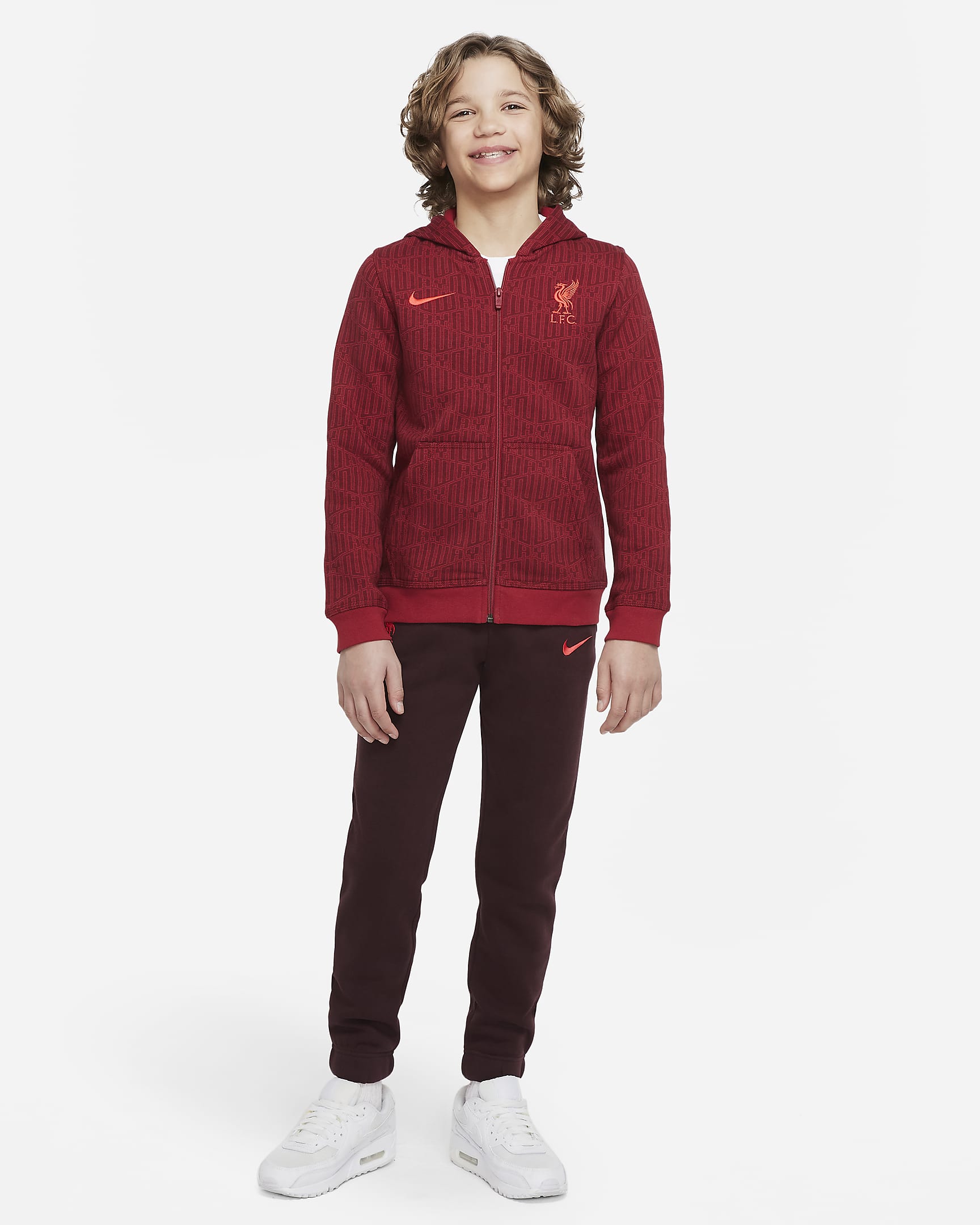 Liverpool F.C. Older Kids' Fleece Football Pants. Nike LU