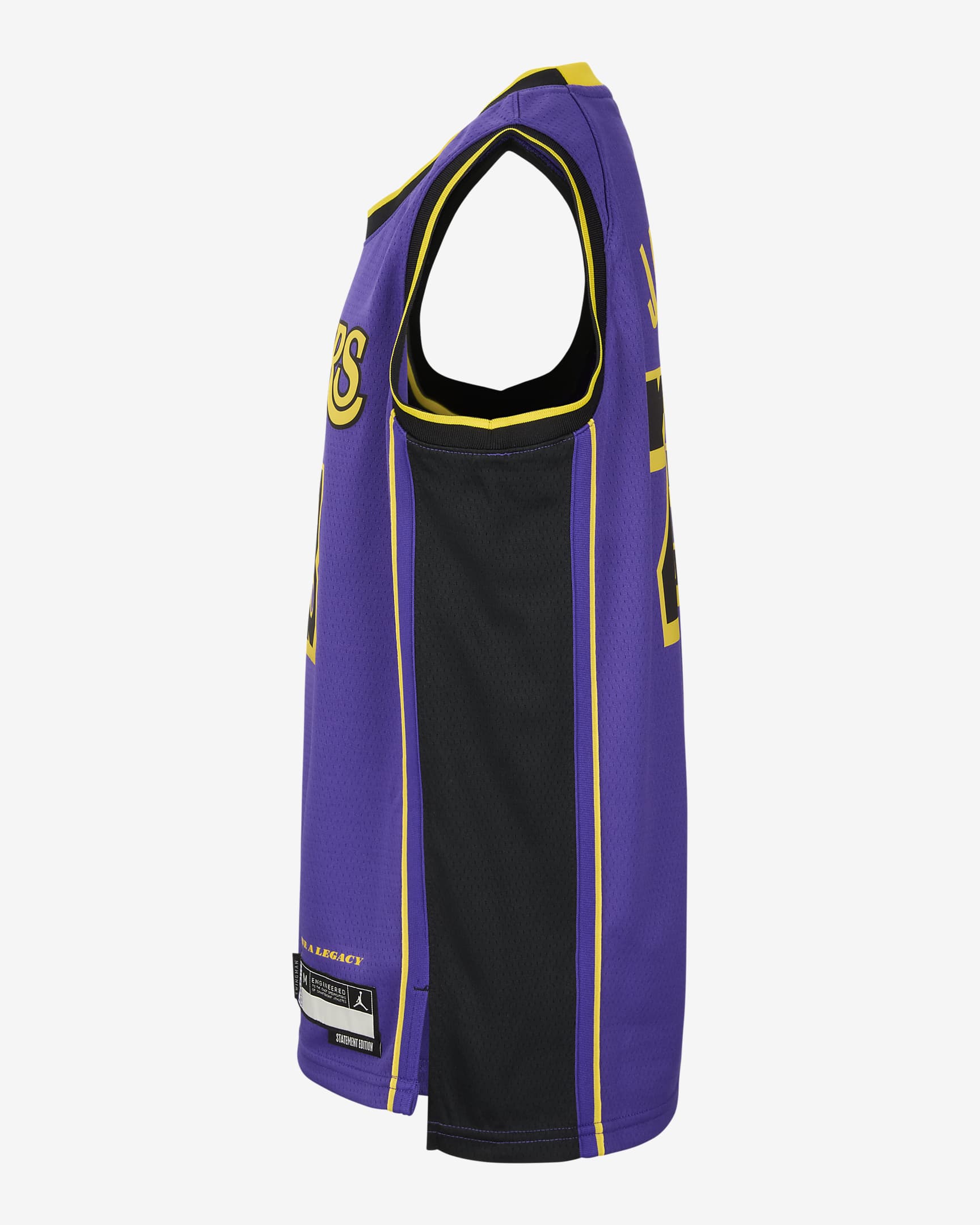 LeBron James Los Angeles Lakers Statement Edition Jordan Swingman NBA-jersey met Dri-FIT voor ...