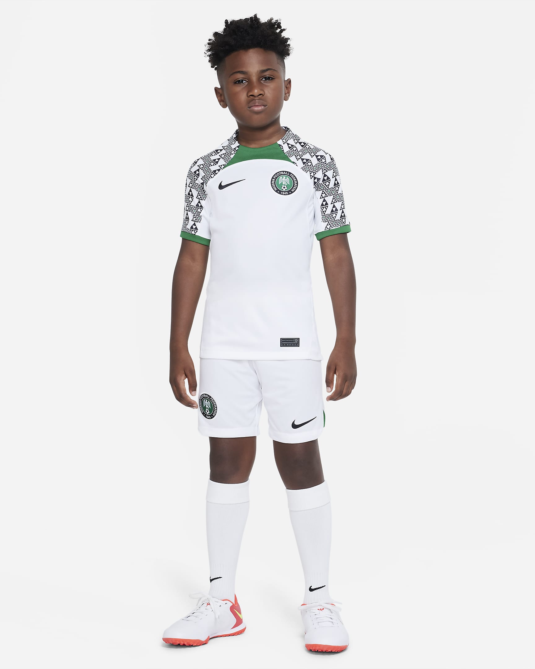 Nigeria 2022/23 Stadium Home/Away Older Kids' Nike Dri-FIT Football Shorts. Nike UK
