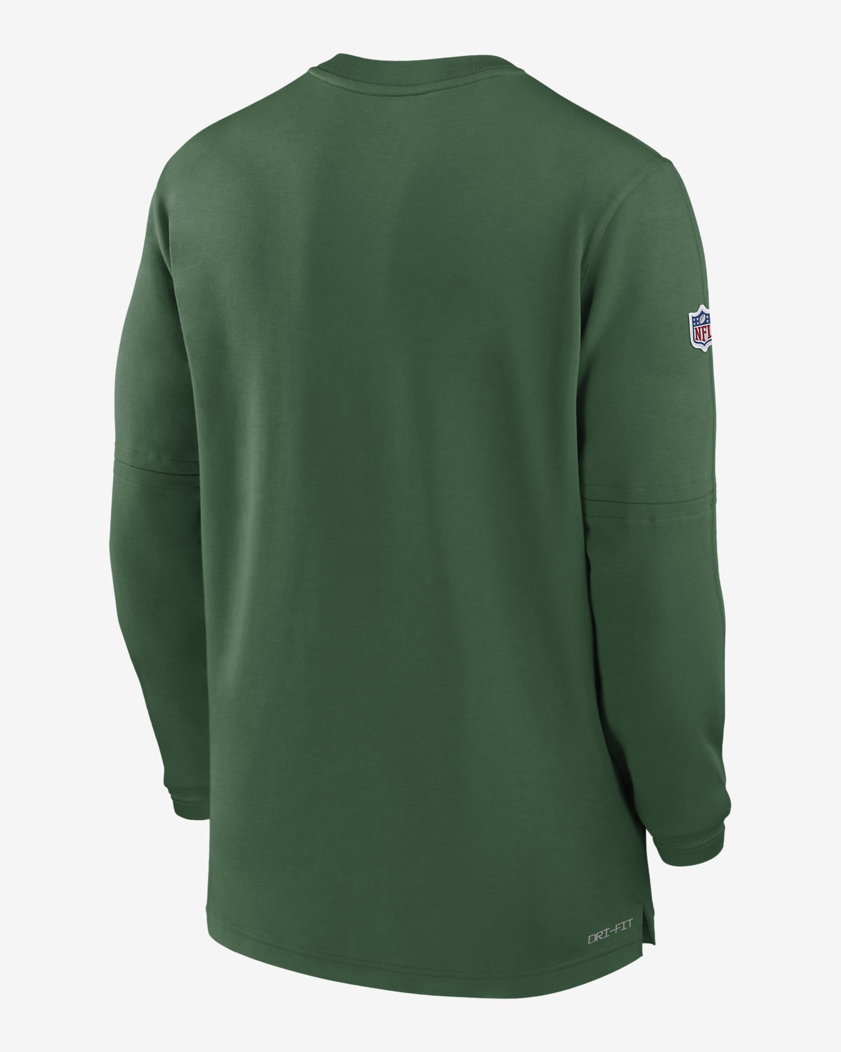 Playera de manga larga Nike Dri-FIT de la NFL de medio cierre para hombre New York Jets Sideline ...