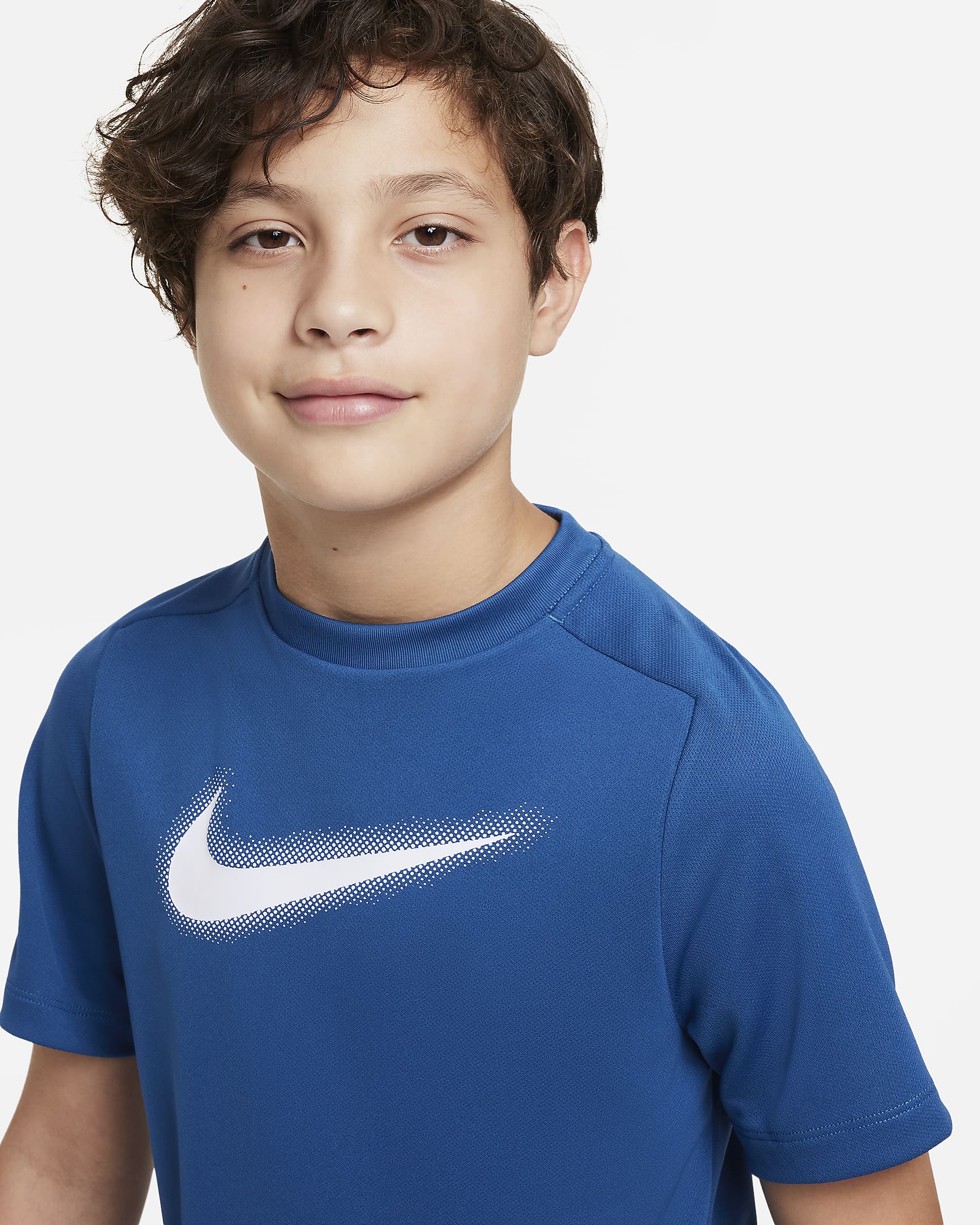 Nike Multi Older Kids' (Boys') Dri-FIT Graphic Training Top. Nike CH