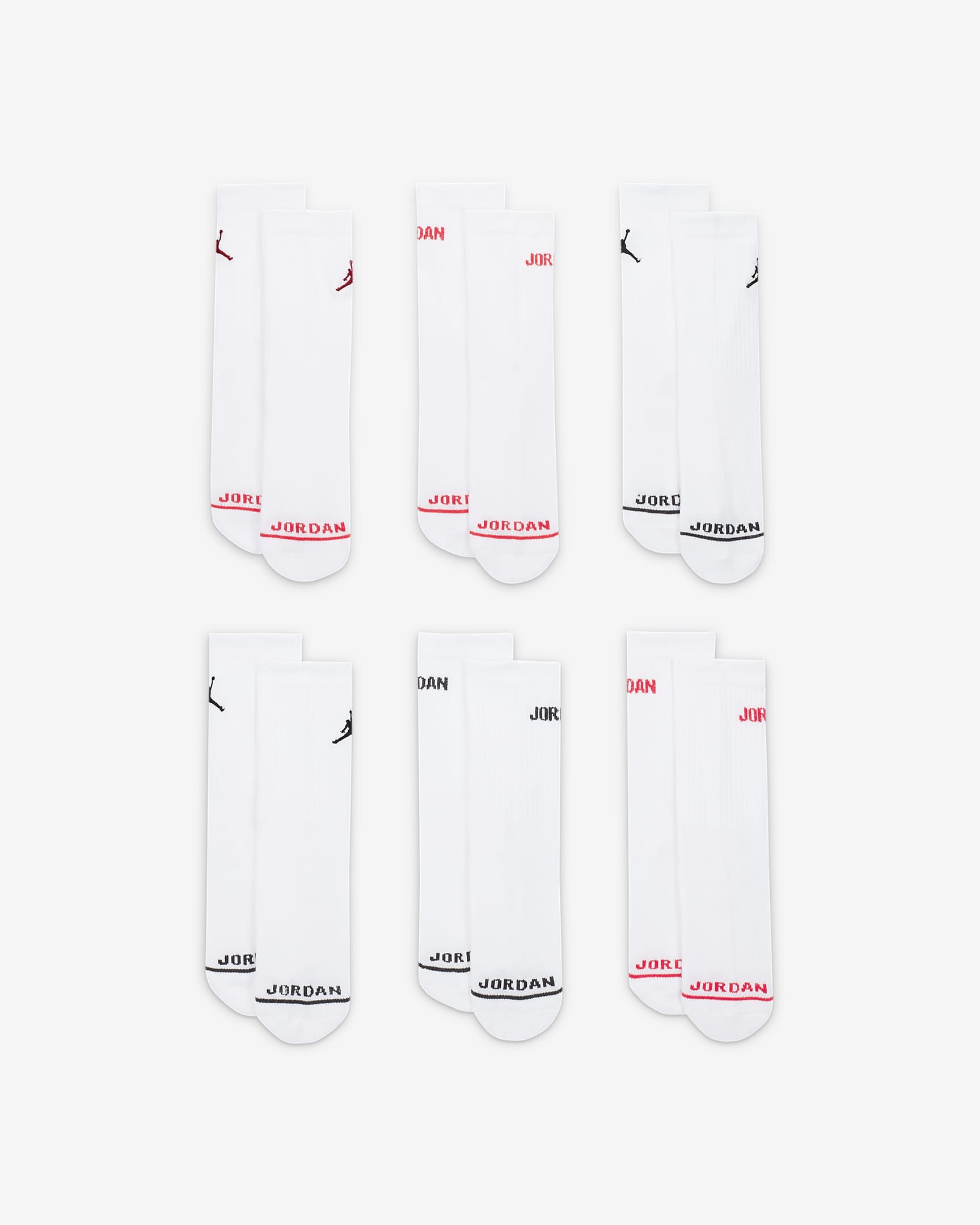 Jordan Legend Kids' Crew Socks Box Set (6-Pairs). Nike.com