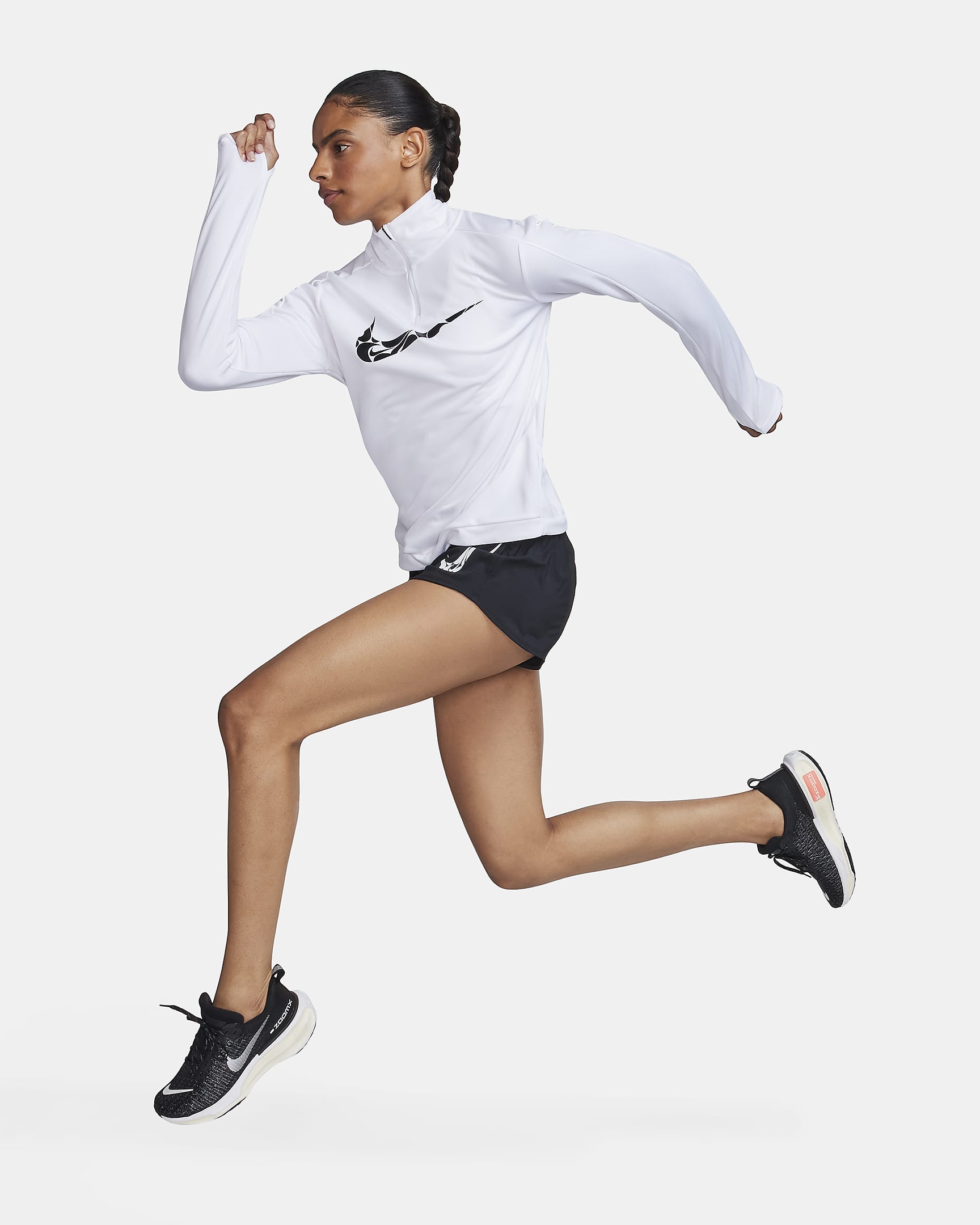 Vêtement deuxième couche Dri-FIT à 1/4 de zip Nike Swoosh pour femme. Nike FR