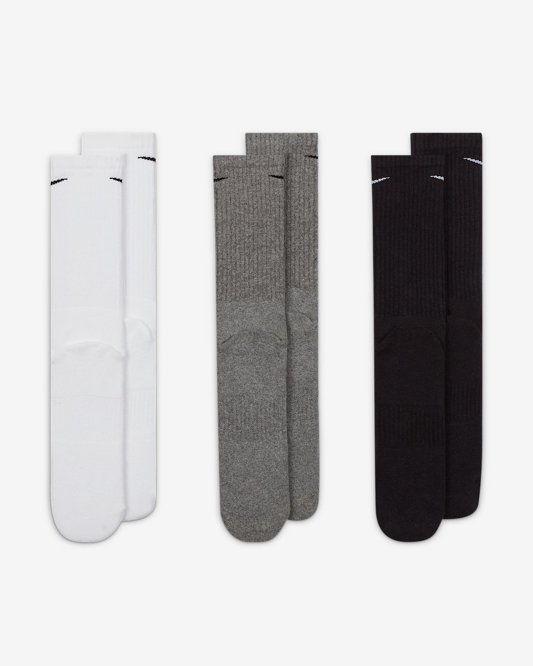 Nike Everyday Cushioned Training Crew Socks (3 Pairs). Nike SI