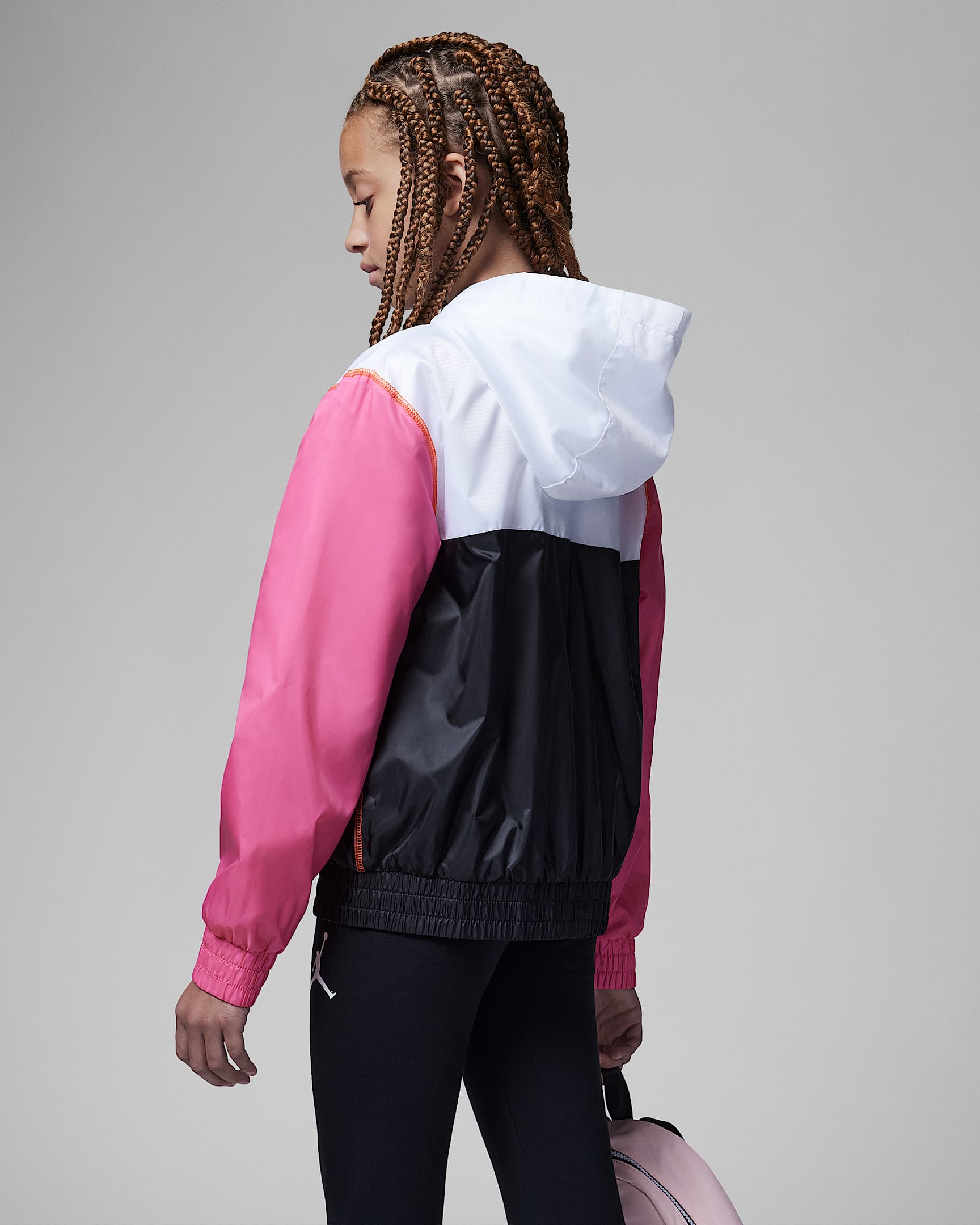 Jordan Older Kids' Colour-block Hooded Windbreaker. Nike LU