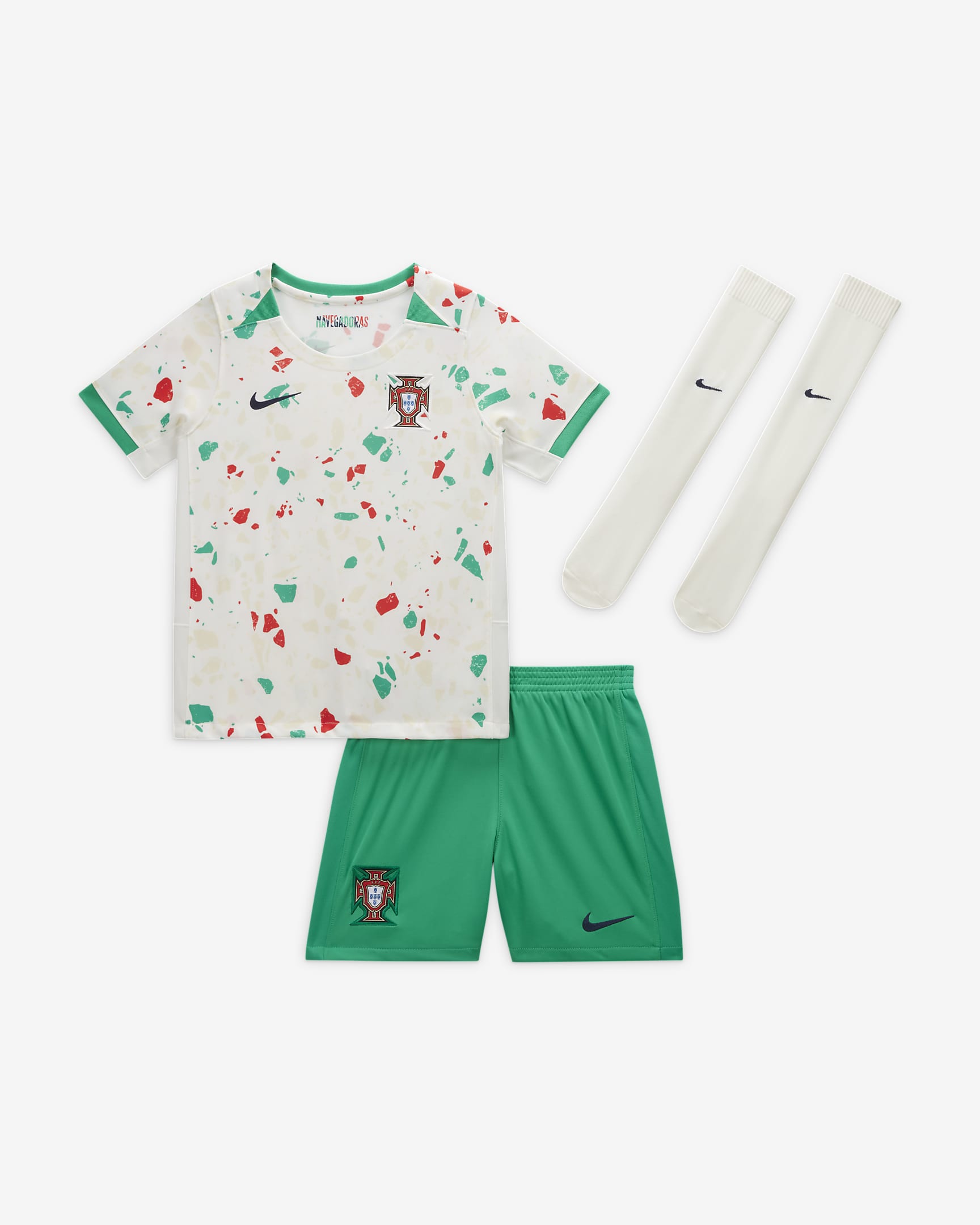 Portugal 2023 Away Younger Kids' Nike Dri-FIT 3-Piece Kit. Nike SI