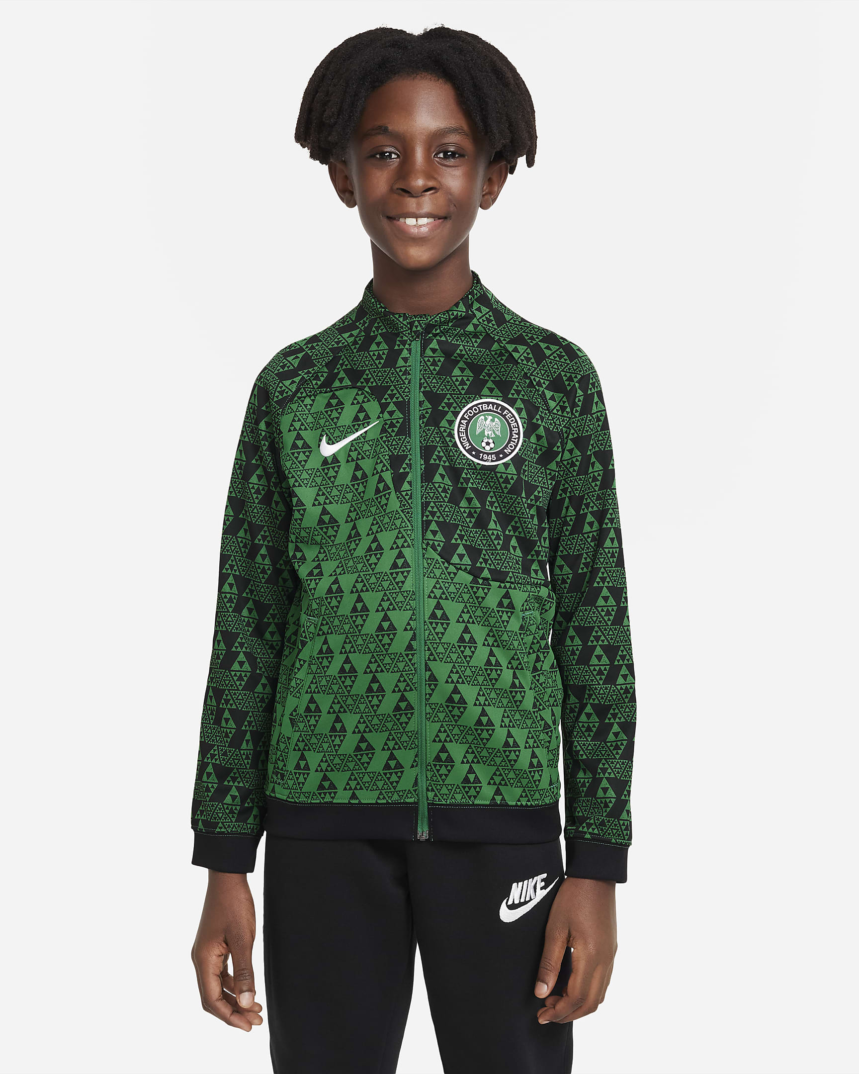 Nigeria Academy Pro Older Kids' Nike Football Jacket. Nike BG