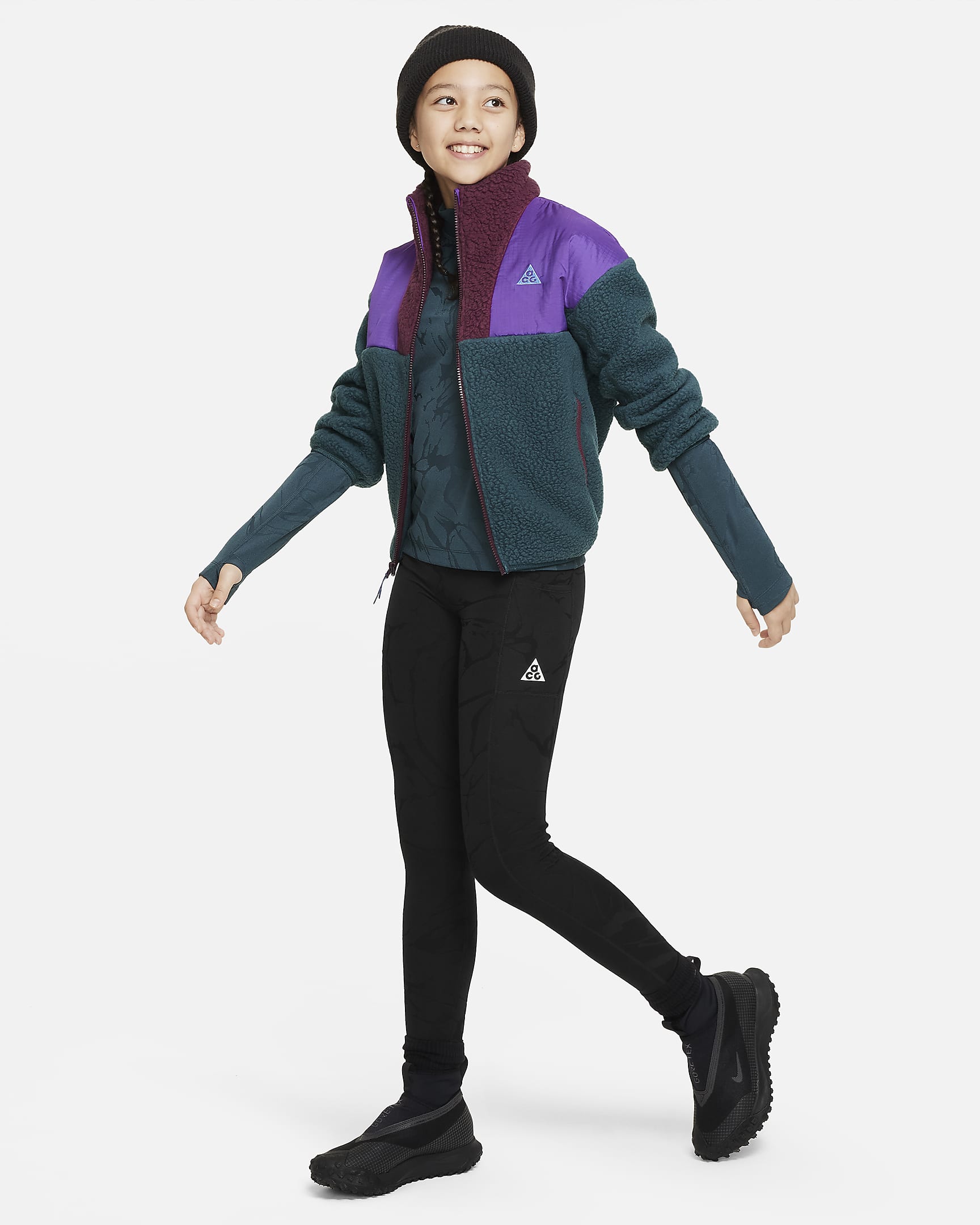 Nike ACG Therma-FIT Older Kids' (Girls') 1/4-Zip Long-Sleeve Top. Nike UK