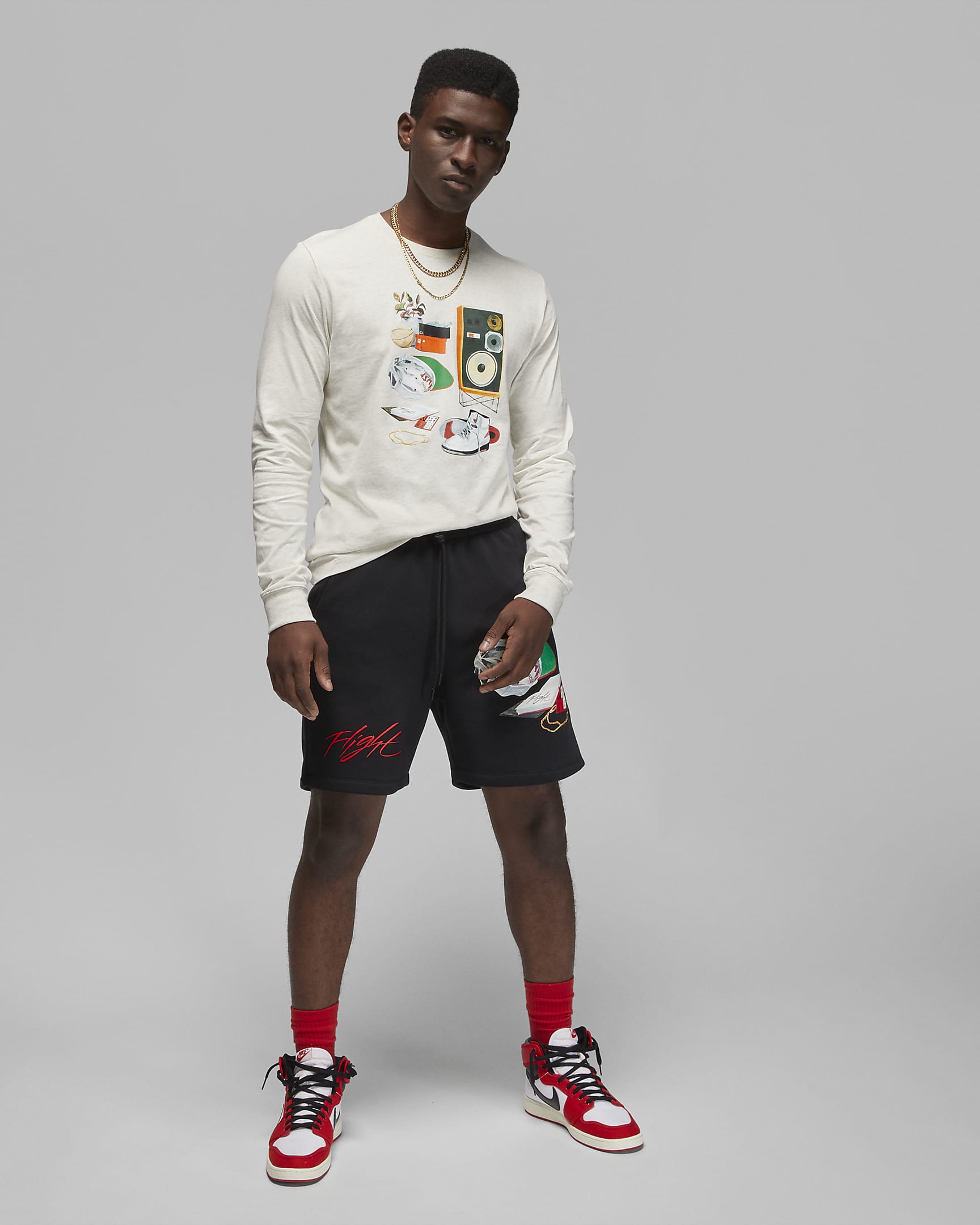 Jordan Artist Series by Jacob Rochester Men's Long-Sleeve T-Shirt. Nike AE