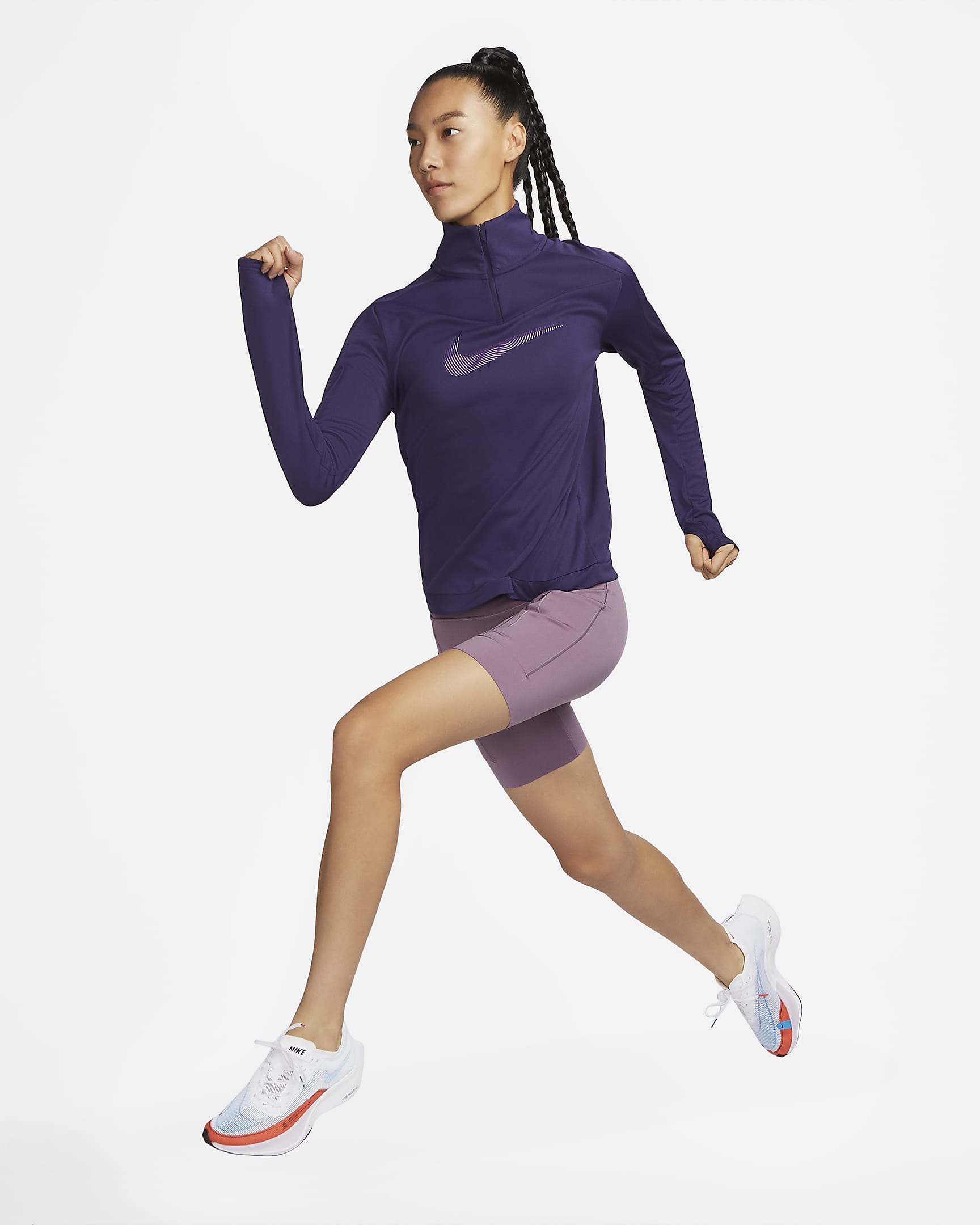 Nike Dri-FIT Swoosh Women's 1/4-Zip Running Top. Nike PH