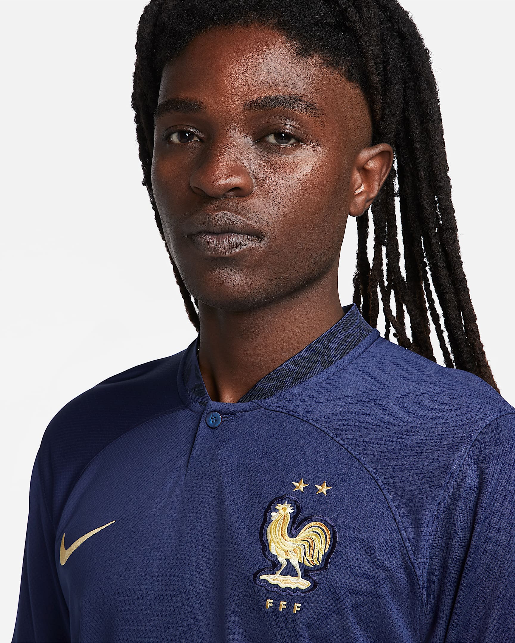 Maglia da calcio Nike Dri-FIT Kylian Mbappé FFF 2022/23 Stadium da uomo ...