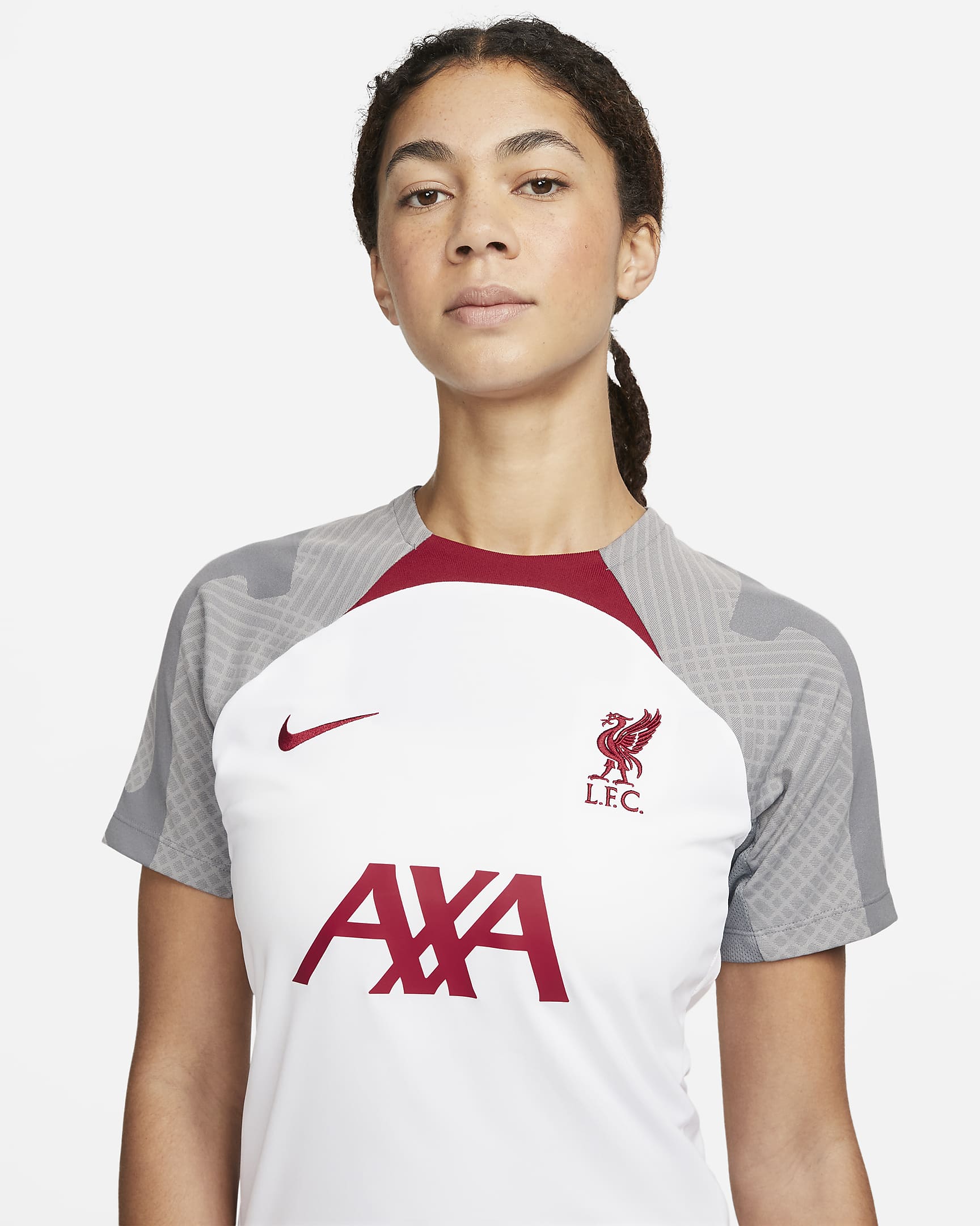 Liverpool F.C. Strike Women's Nike Dri-FIT Knit Football Top. Nike HR