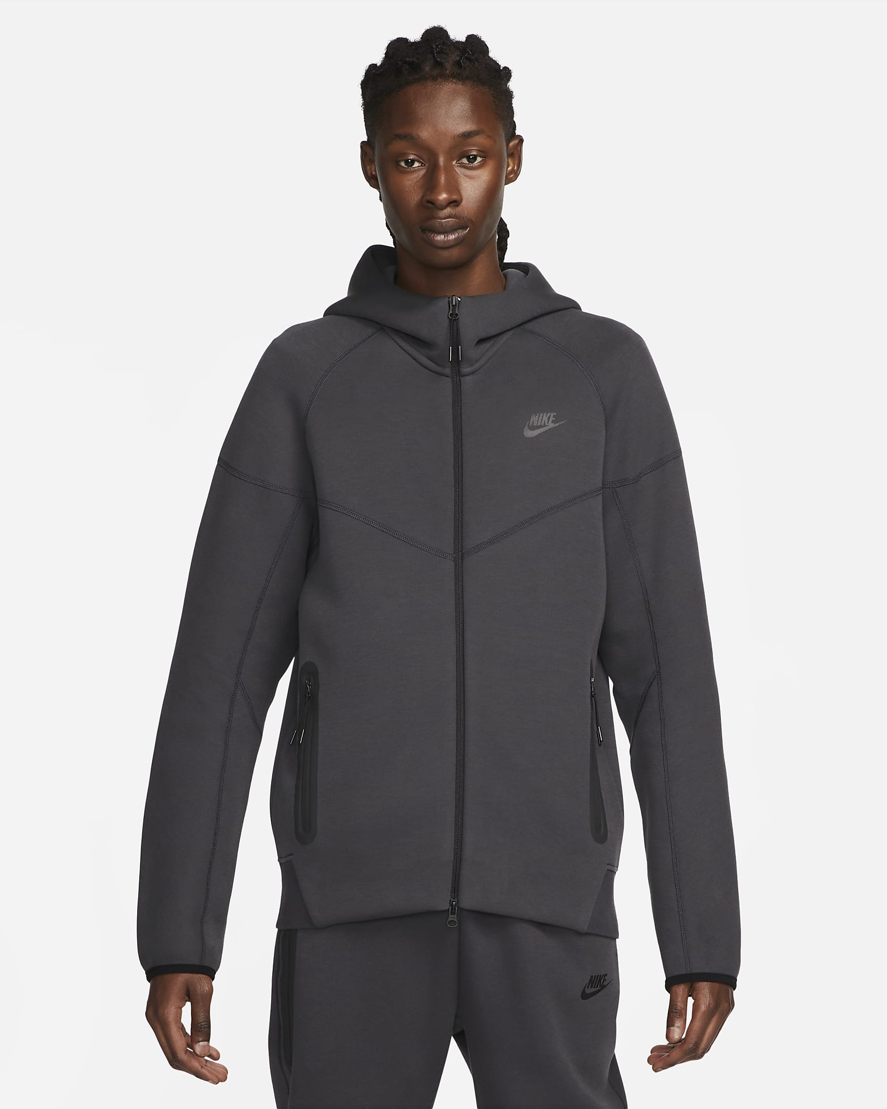Sweat à Capuche Et Zip Nike Sportswear Tech Fleece Windrunner Pour