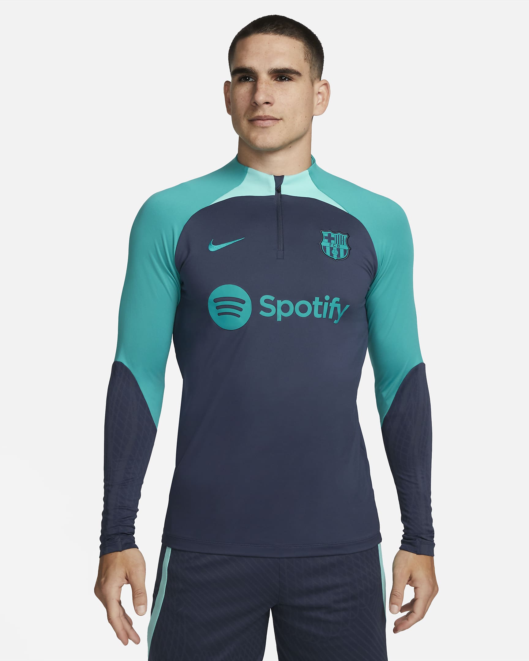 F.C. Barcelona Strike Men's Nike Dri-FIT Knit Football Drill Top. Nike UK