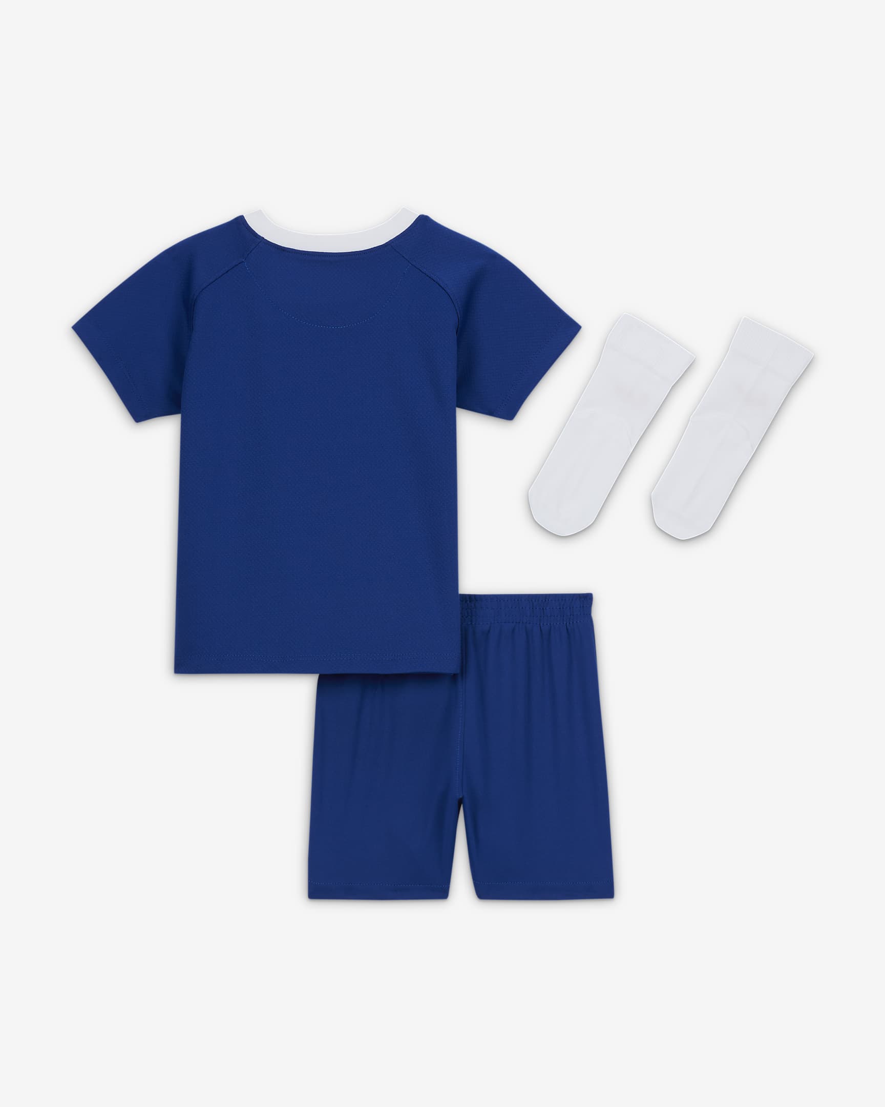 Chelsea F.C. 2023/24 Home Baby/Toddler Nike Dri-FIT 3-Piece Kit. Nike HU