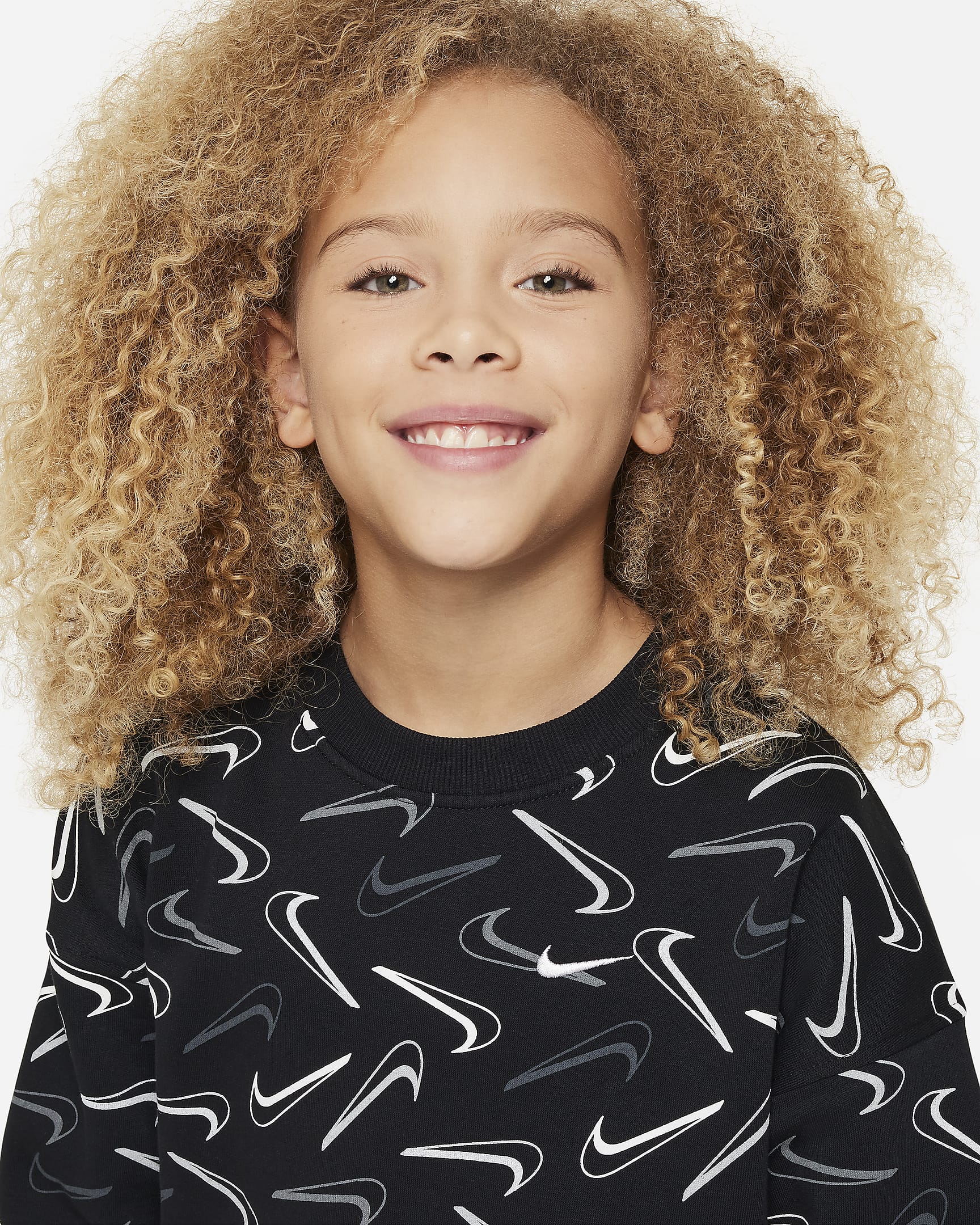 Nike Sportswear Club Fleece Older Kids' (Girls') Oversized Crew-Neck ...