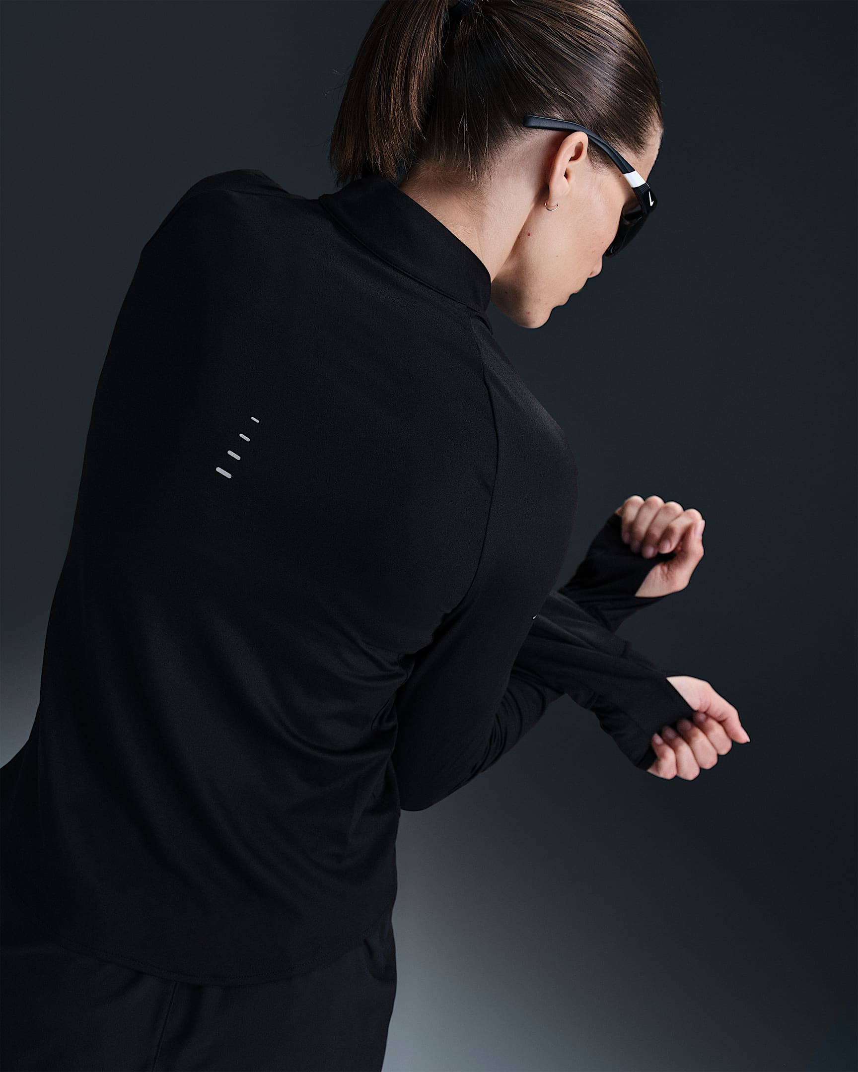 Nike Swift Women's Dri-FIT UV 1/4-Zip Running Top. Nike CA