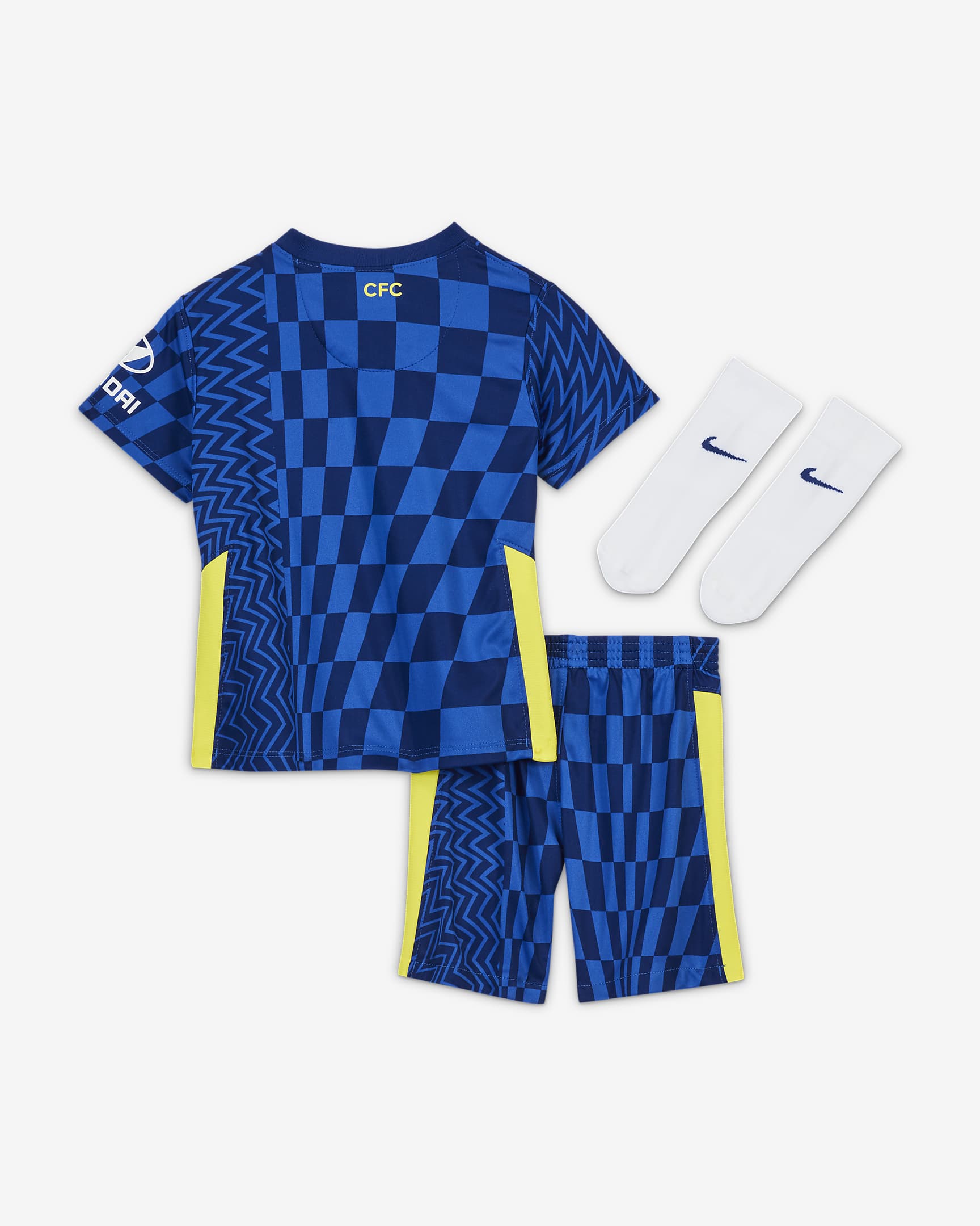 Chelsea F.C. 2021/22 Home Baby & Toddler Football Kit. Nike SI