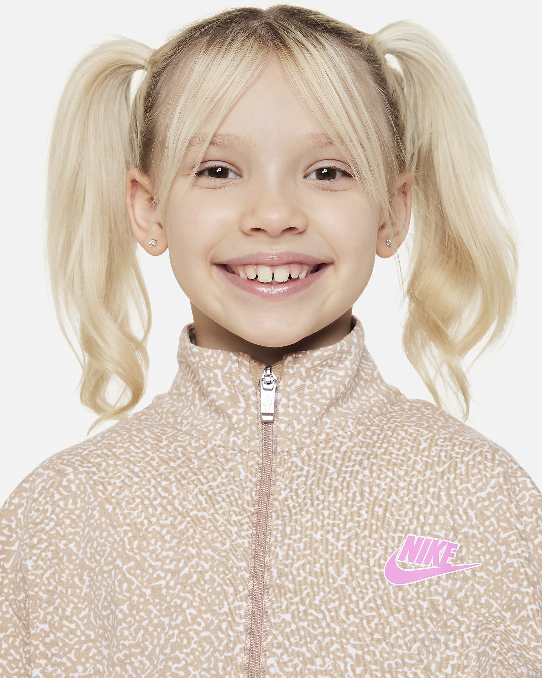 Nike Notebook Printed Full-Zip and Leggings Set Little Kids 2-Piece Set ...