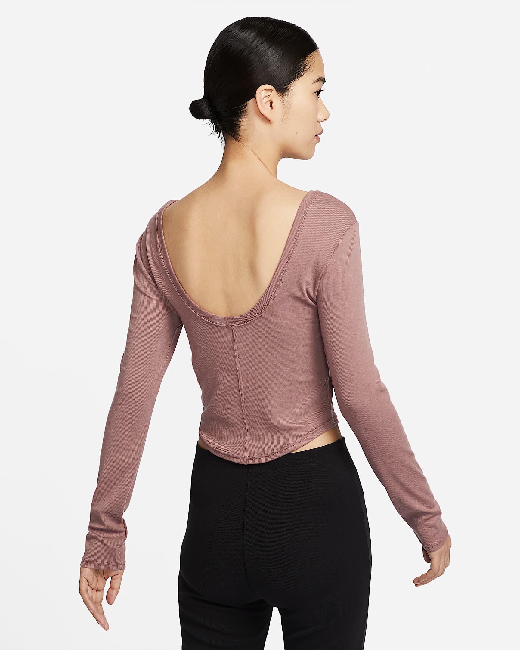 Nike Sportswear Chill Knit Women's Tight Scoop-Back Long-Sleeve Mini ...