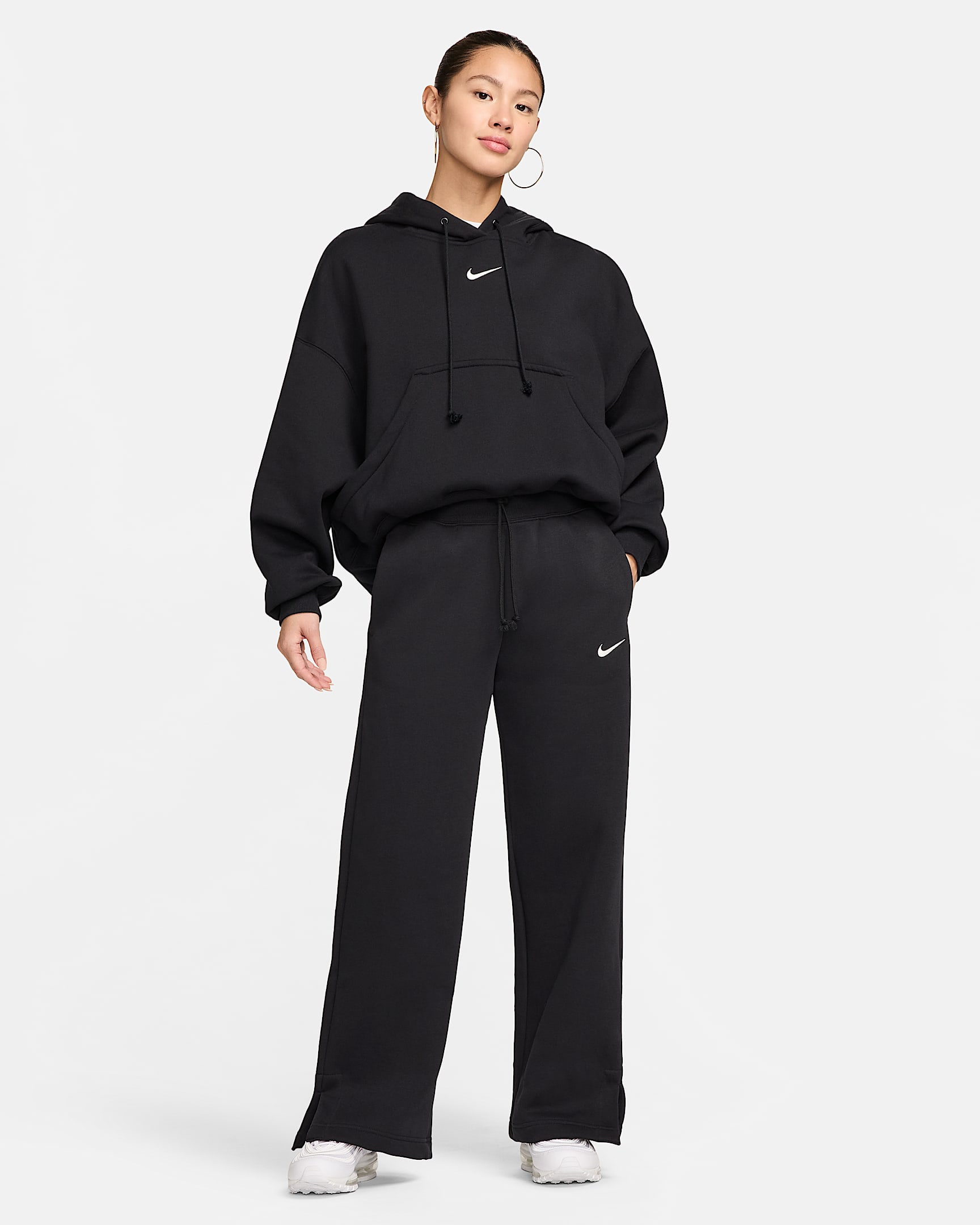 Nike Sportswear Phoenix Fleece Women's High-Waisted Wide-Leg Sweatpants ...